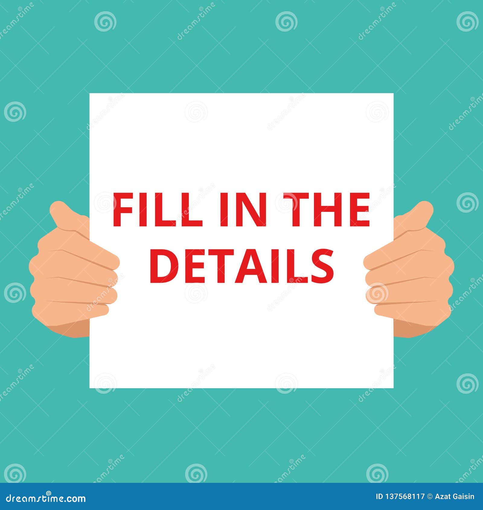 Text Fill in the Details stock illustration. Illustration of form ...