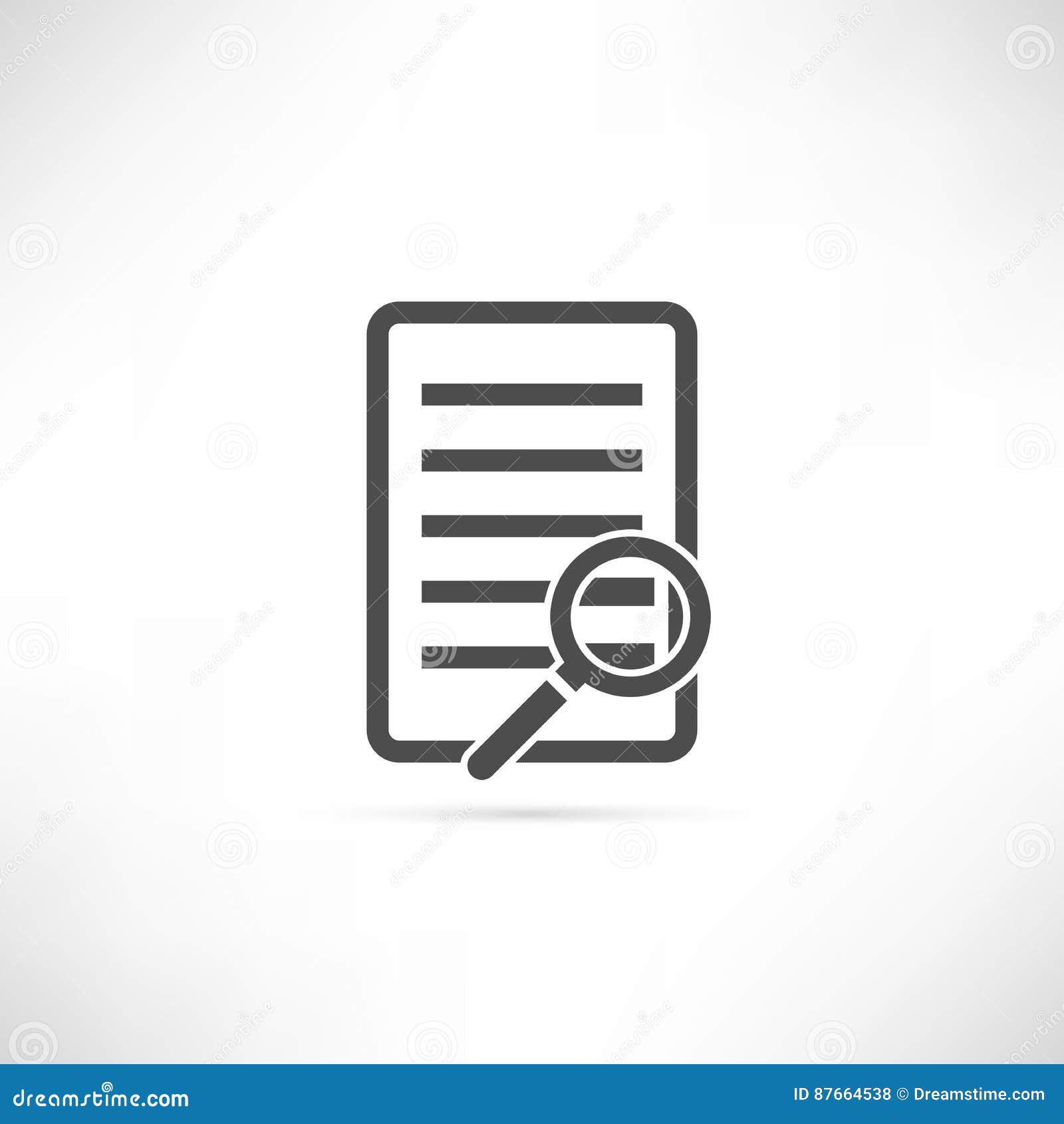 Text Find Icon stock vector. Illustration of graphic - 87664538