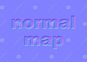 Text in the Form of a Normal Map Stock Illustration - Illustration of ...