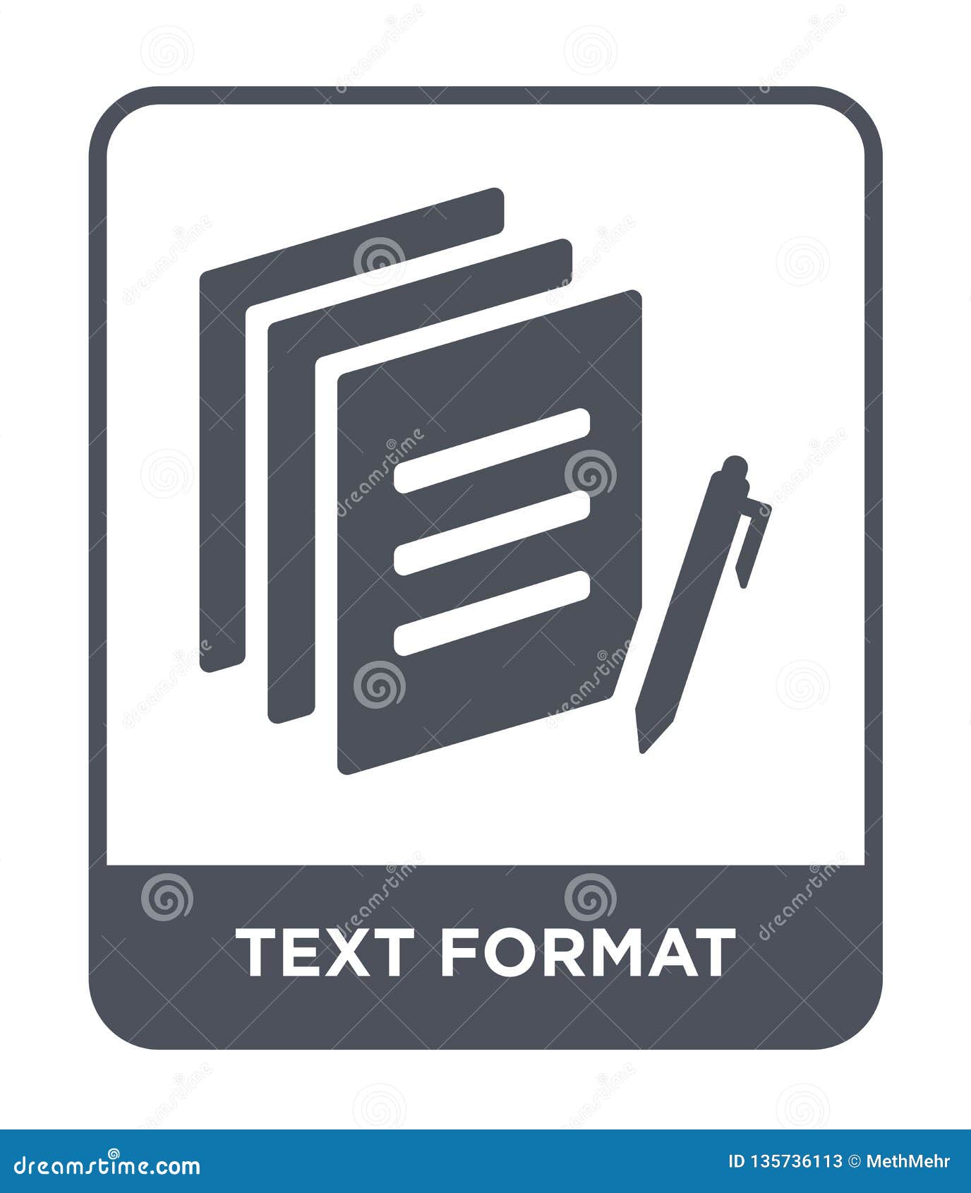 Text Format Icon in Trendy Design Style. Text Format Icon Isolated on ...
