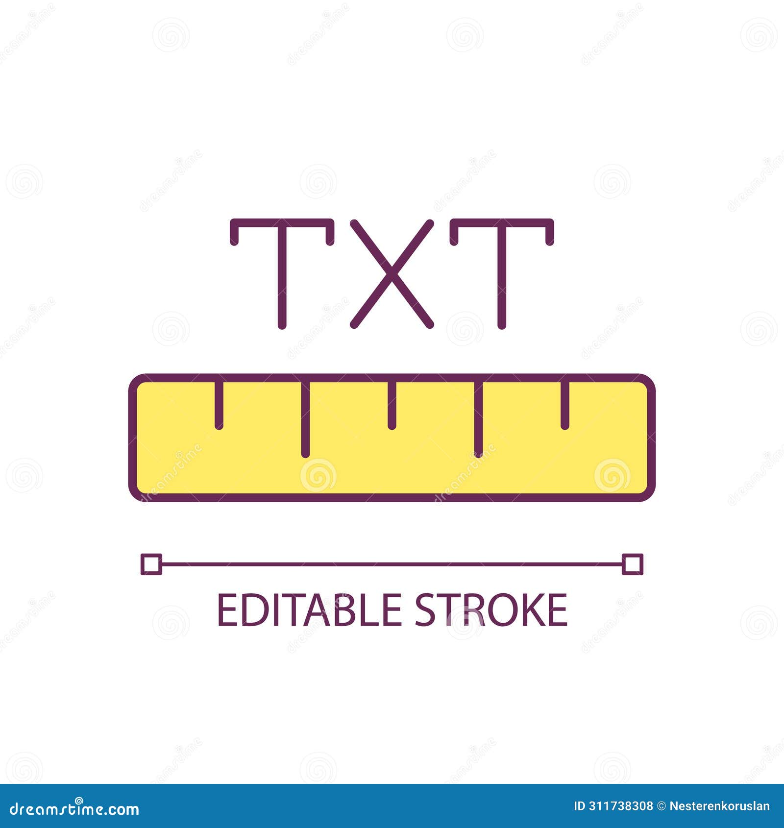 Text format RGB color icon stock vector. Illustration of editing ...