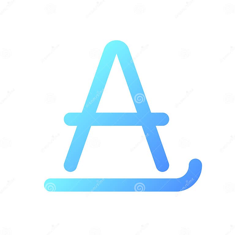 Text Formatting Pixel Perfect Gradient Linear Ui Icon Stock Vector - Illustration of writing ...