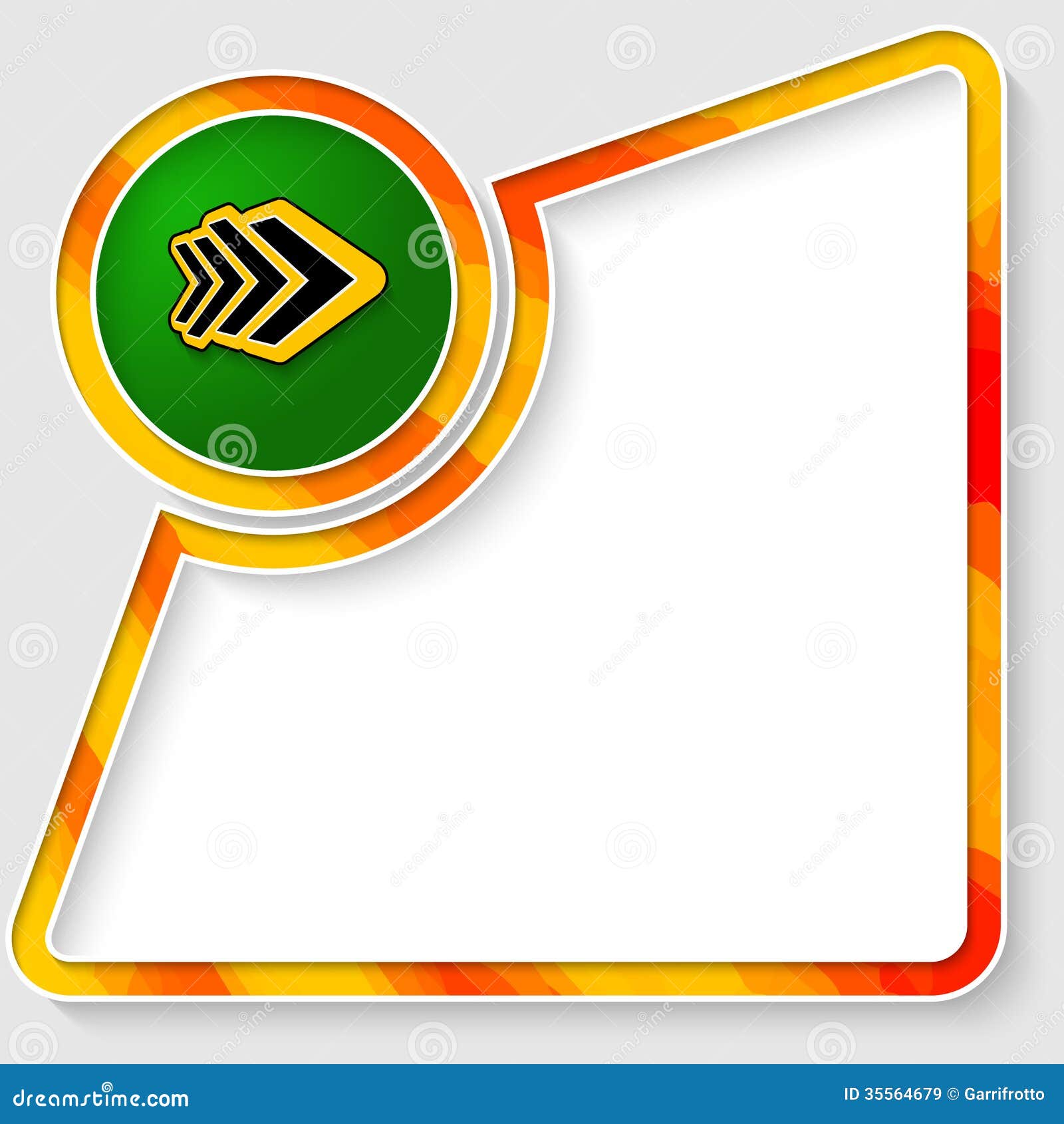 Text Frame for Any Text with Arrow Stock Vector - Illustration of ...