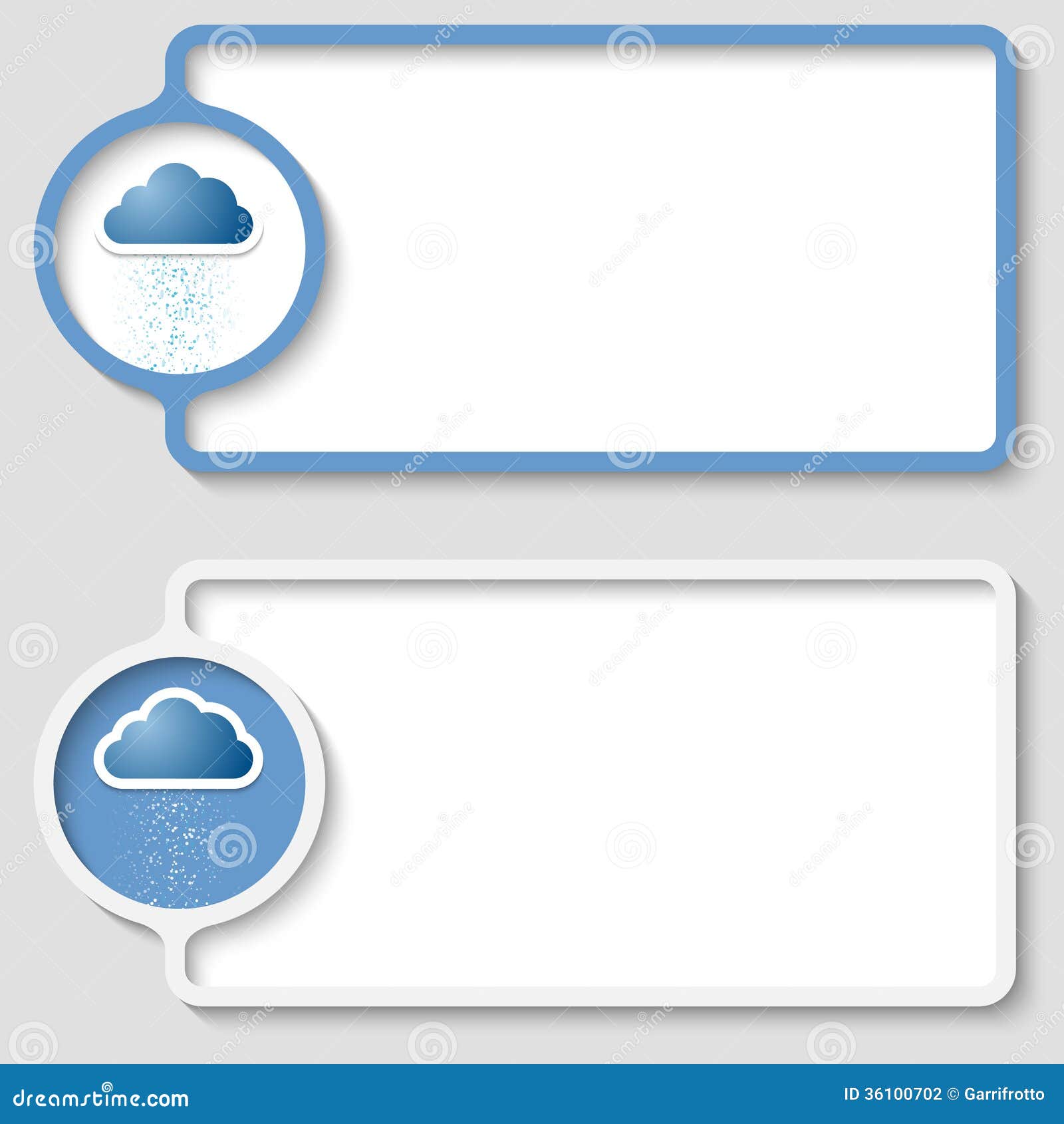 Text frame with cloud icon stock vector. Illustration of modern - 36100702