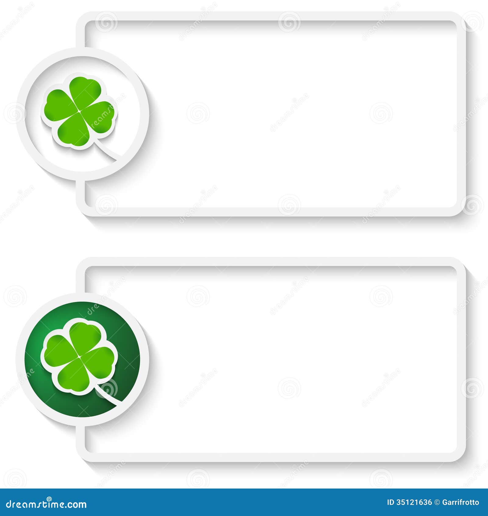 Text frame with cloverleaf stock vector. Illustration of abstract ...