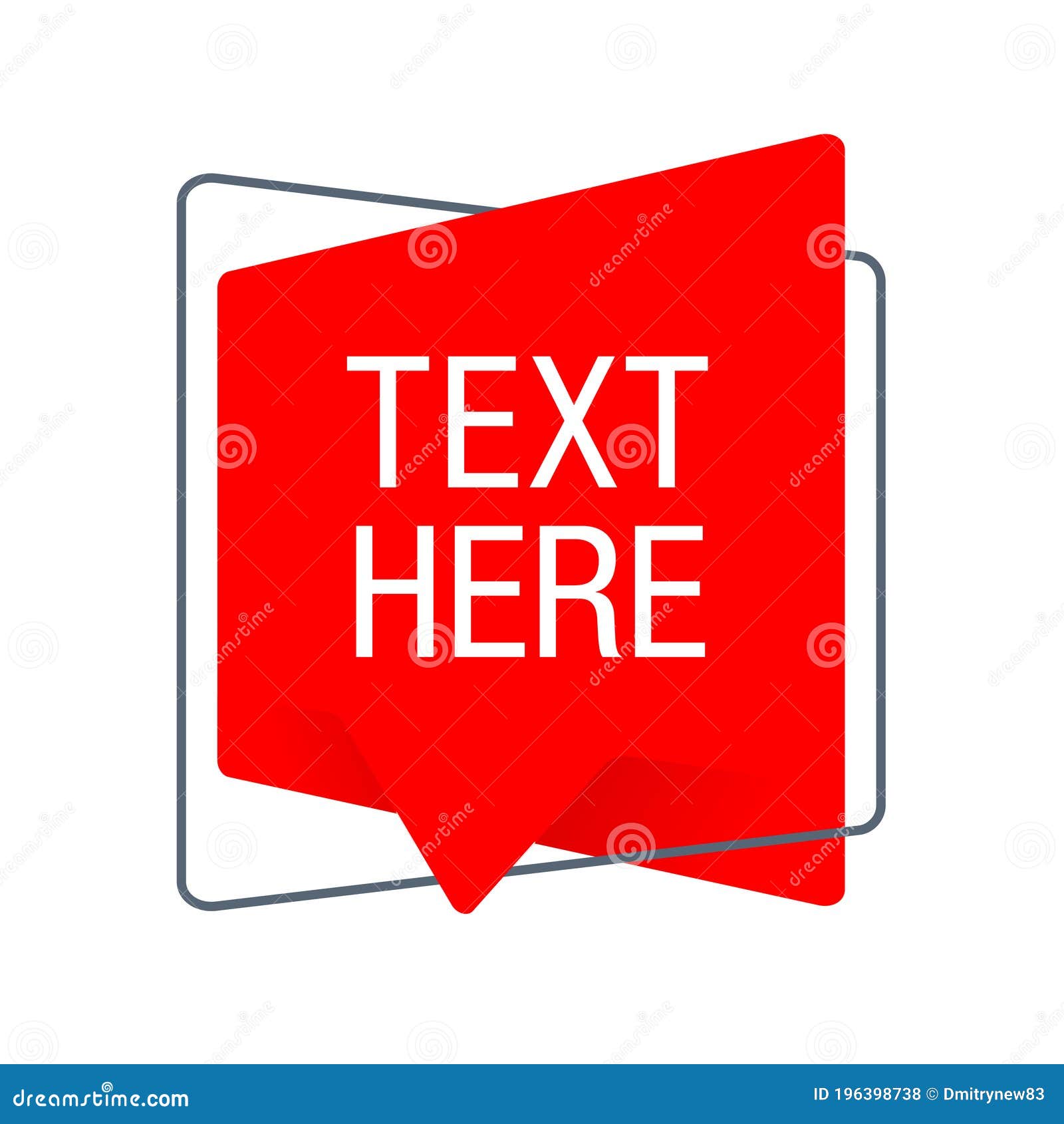 Text frame template stock vector. Illustration of label - 196398738