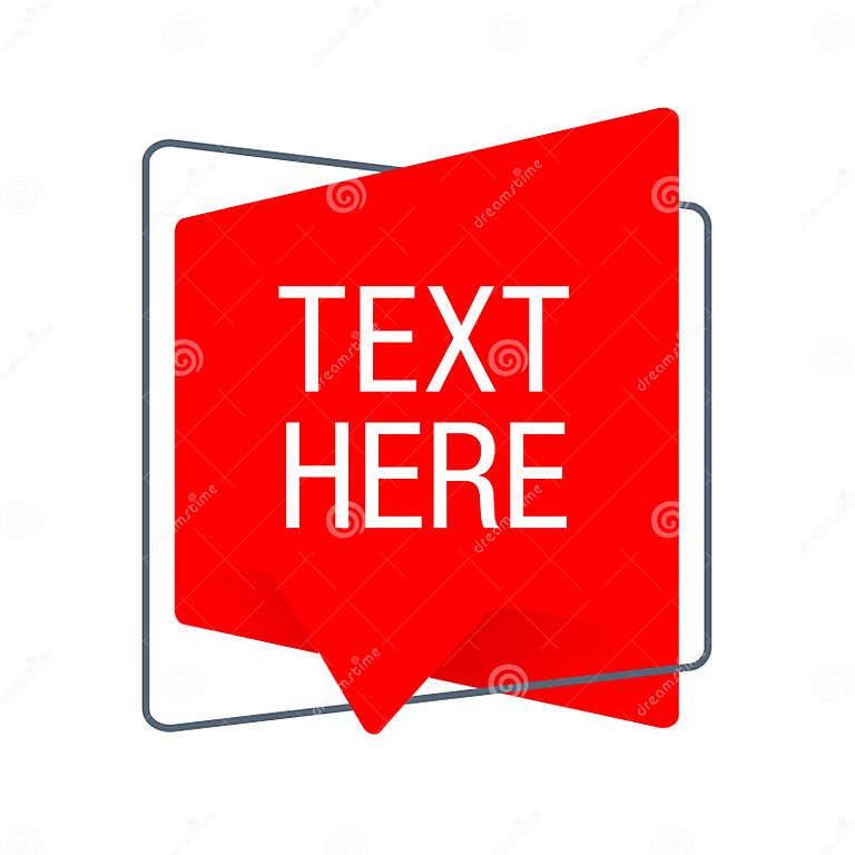 Text frame template stock vector. Illustration of label - 196398738