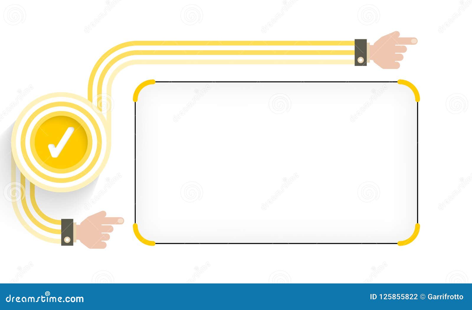 A Text Frame for Your Text and Check Box Stock Vector - Illustration of ...