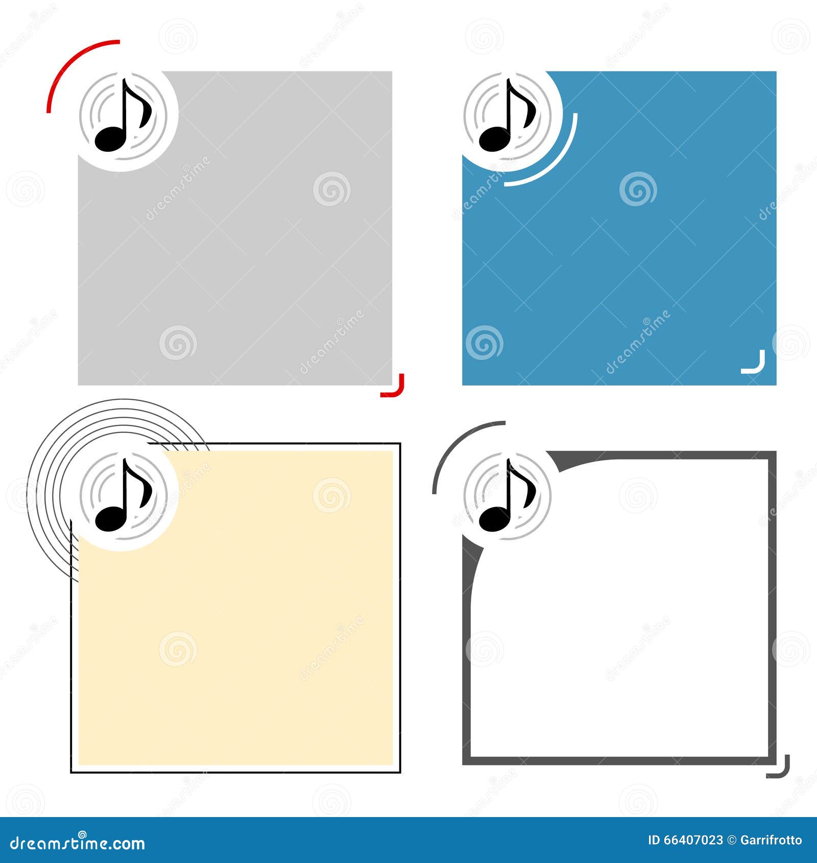 Text frames stock illustration. Illustration of four - 66407023