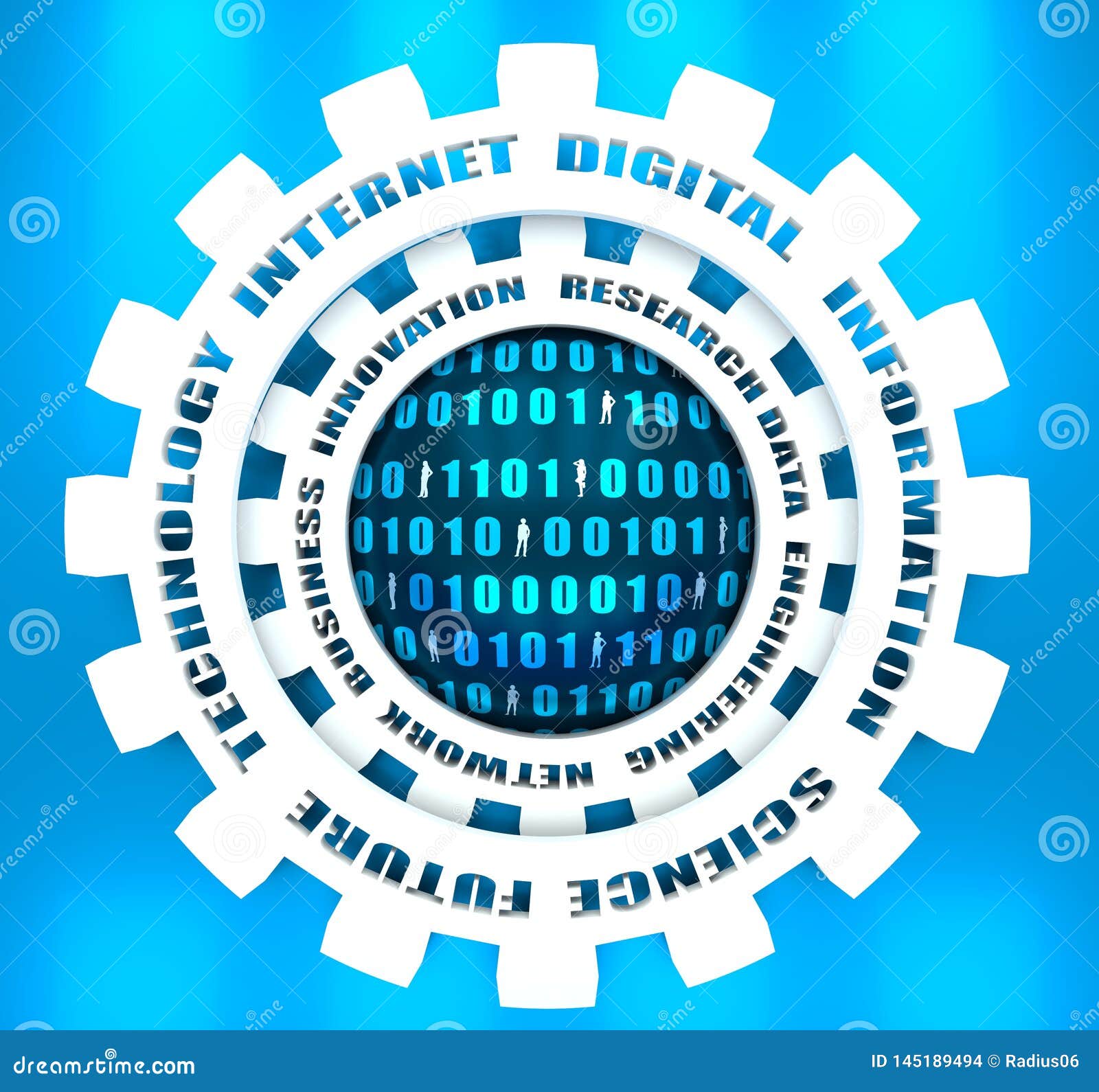 Text on the gears. stock illustration. Illustration of cypher - 145189494
