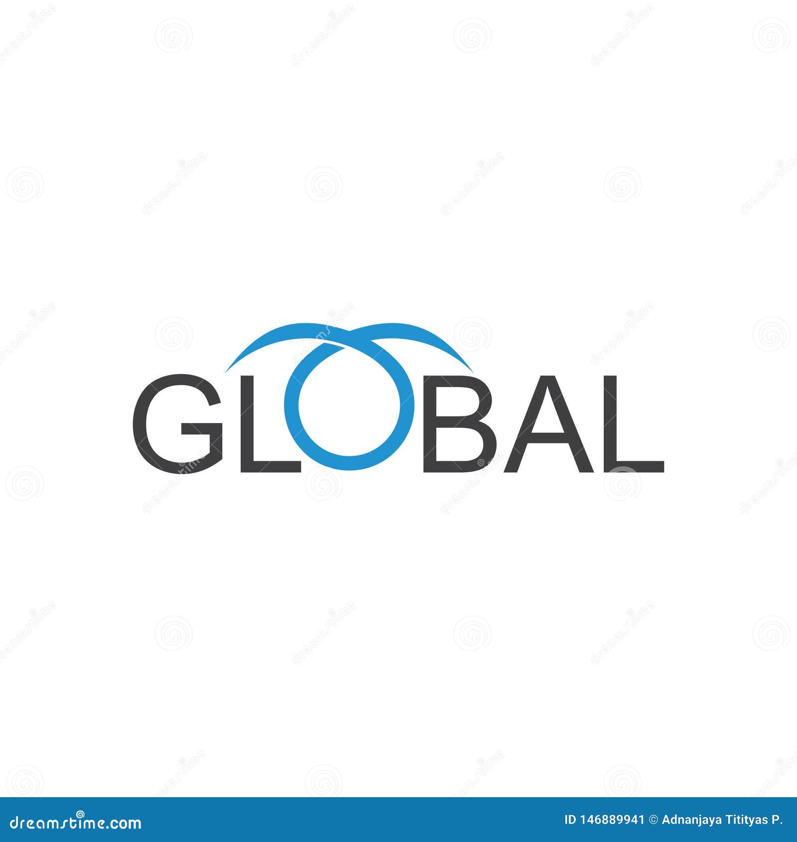 Text Global Circle Logo Vector Stock Vector - Illustration of branding ...