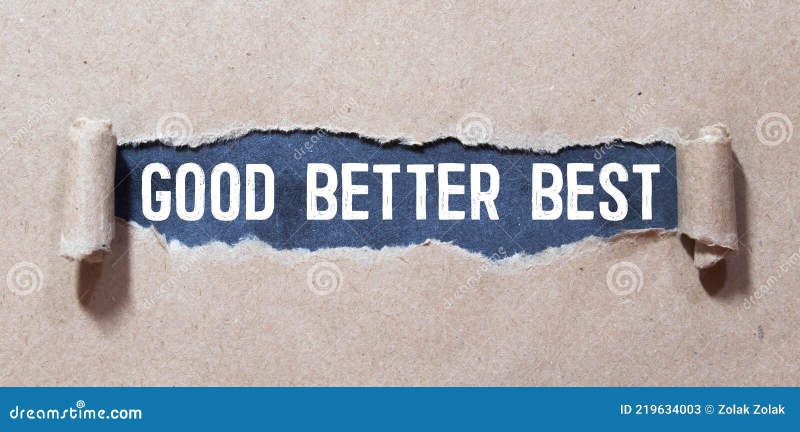 Text Good Better Best on Torn Paper Stock Image - Image of word, circle ...