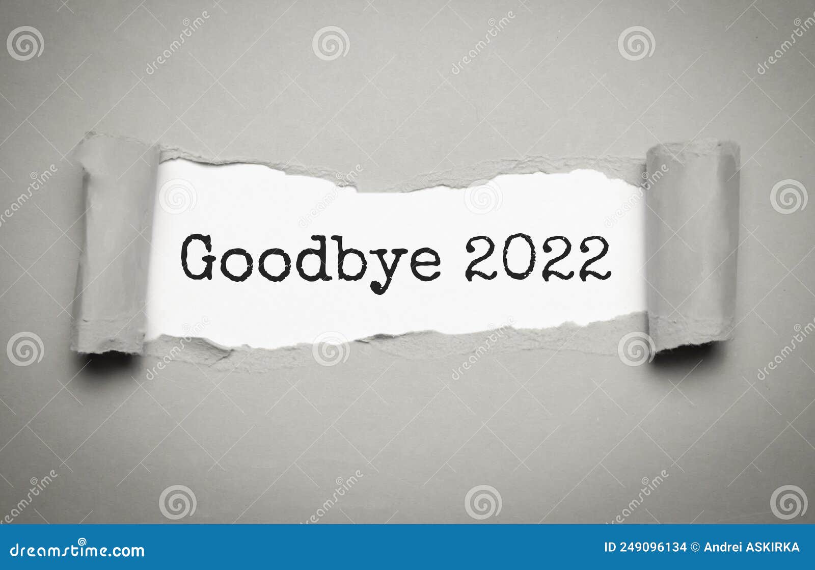 The Text GOOD BYE Appearing Behind Torn Brown Paper Stock Photo - Image ...
