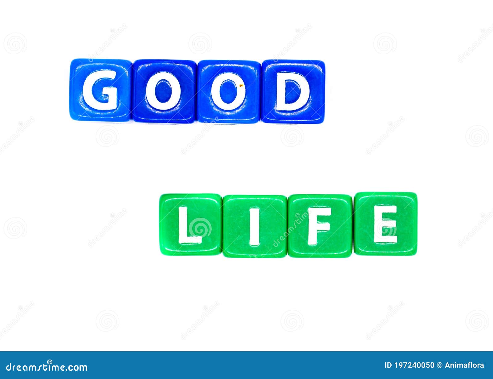 Text GOOD LIFE Isolated on White Background Stock Photo - Image of ...