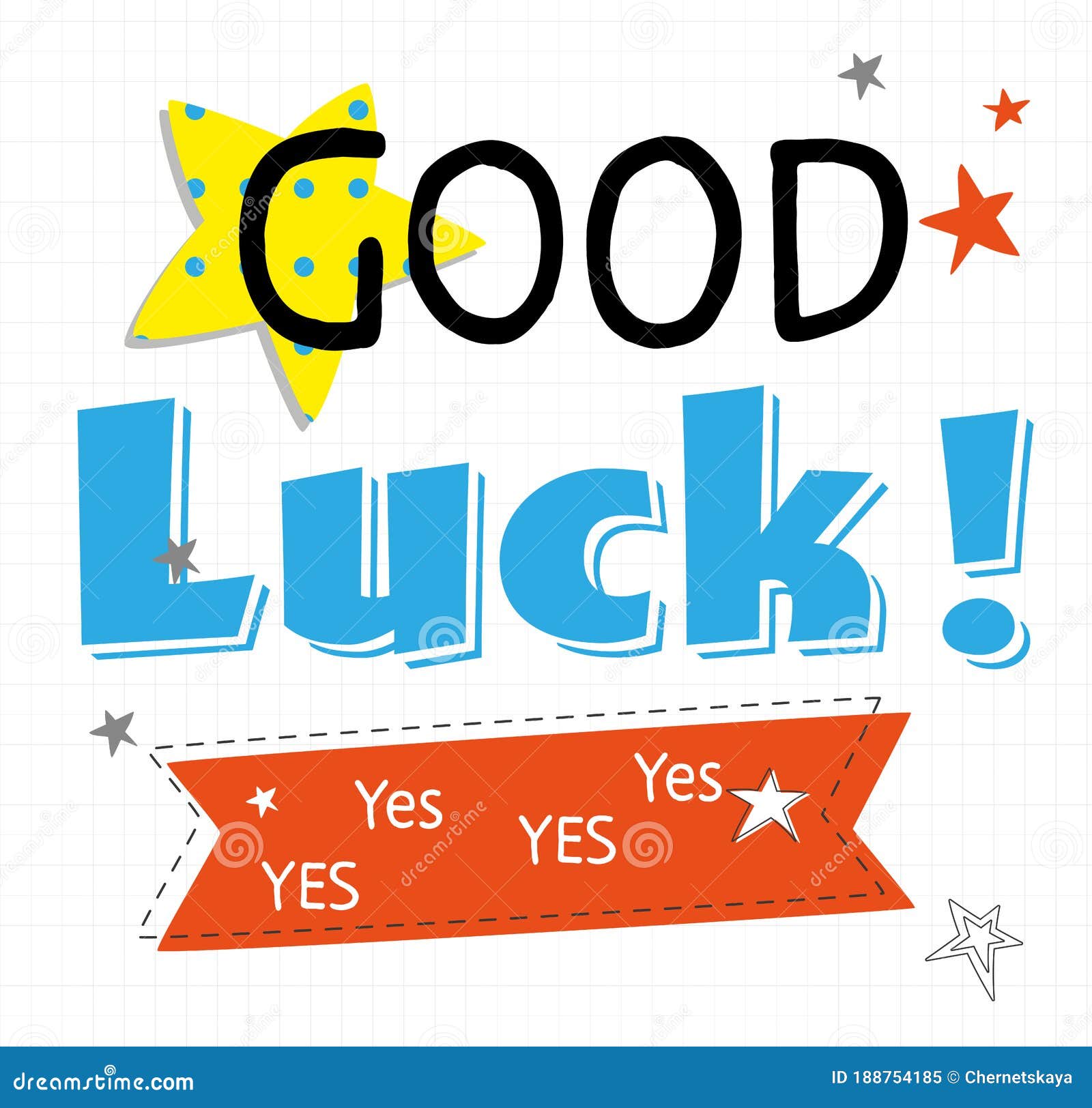 Text GOOD LUCK Written on Background Stock Illustration - Illustration ...