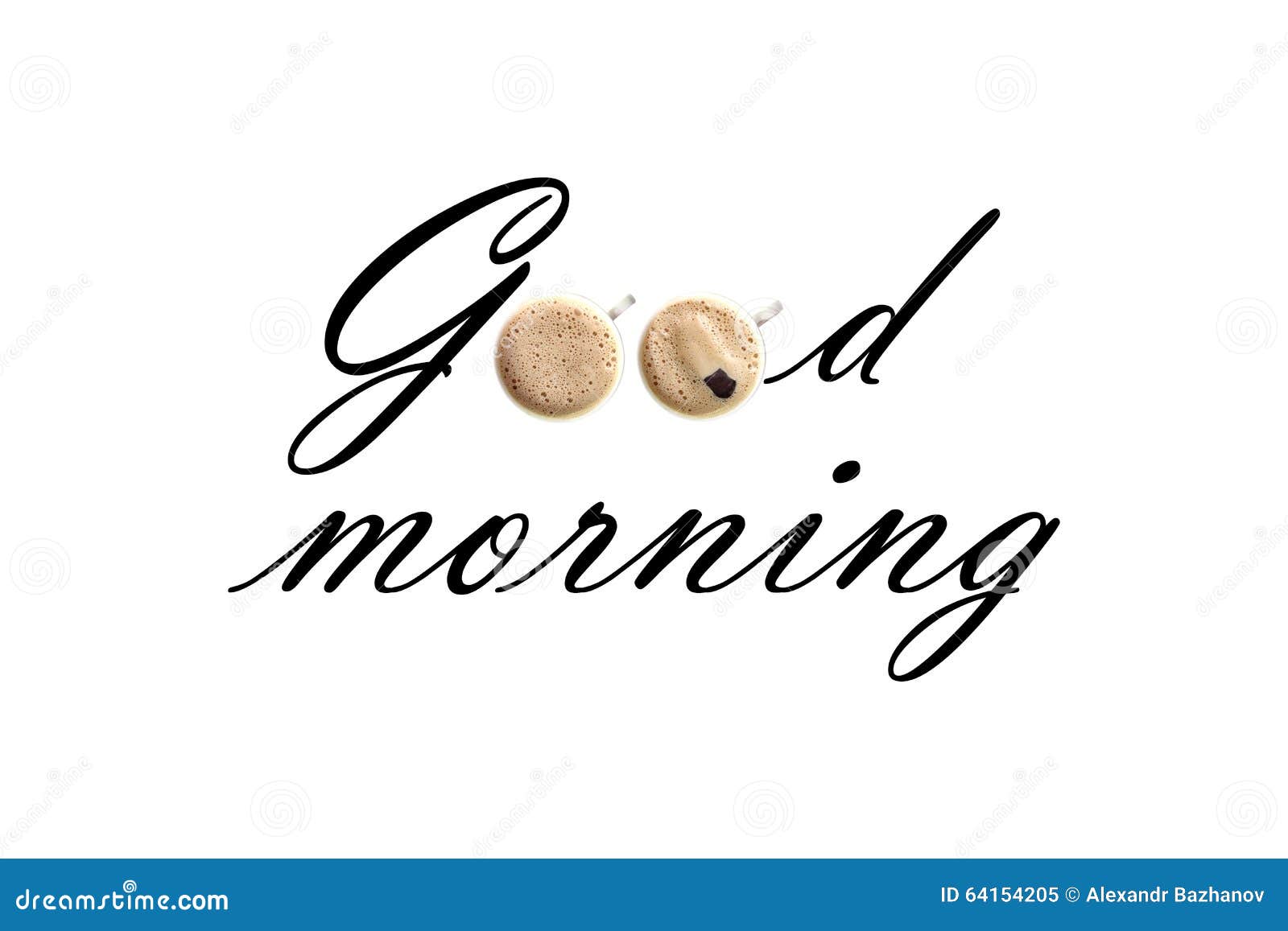 Text good morning stock image. Image of business, creative - 64154205