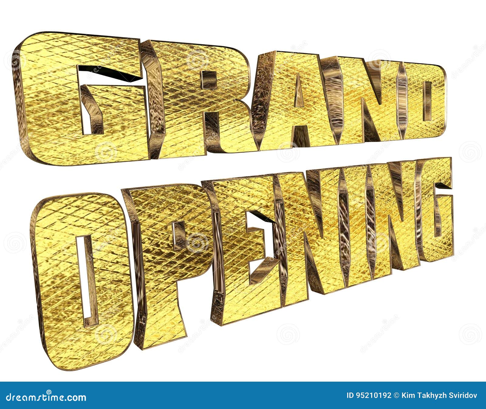 Text Grand Opening on a White Background Stock Illustration ...