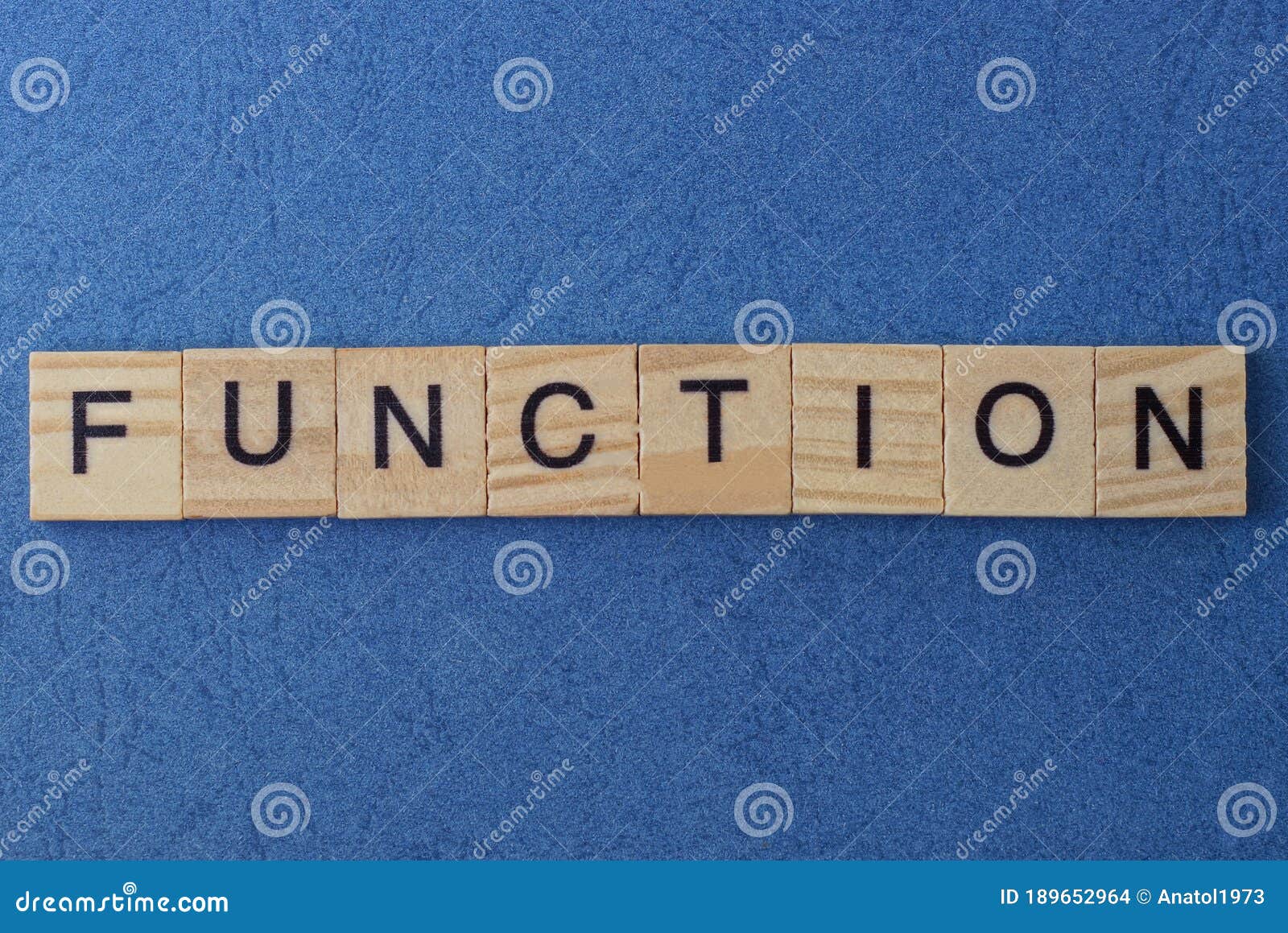 Text on Gray Word Function in Small Wooden Letters Stock Photo - Image ...
