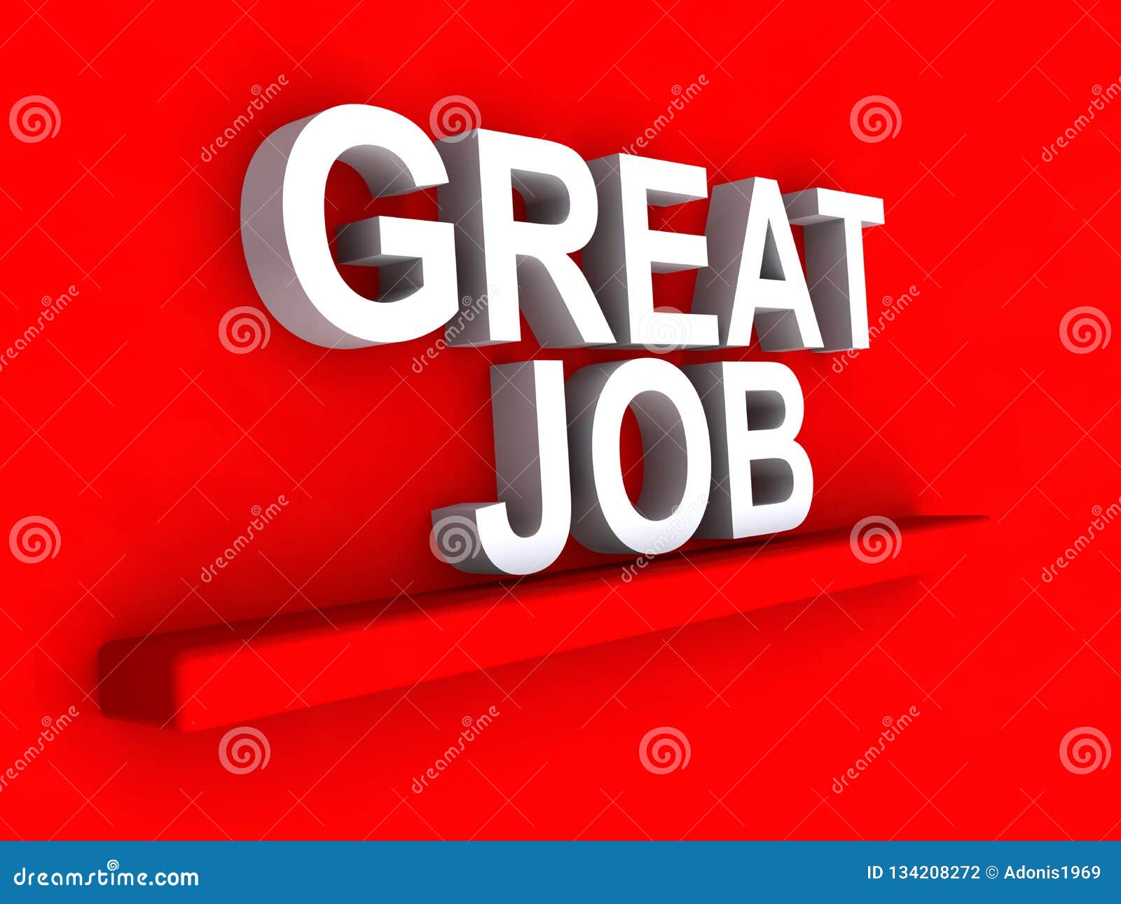 Great job stock illustration. Illustration of great - 134208272