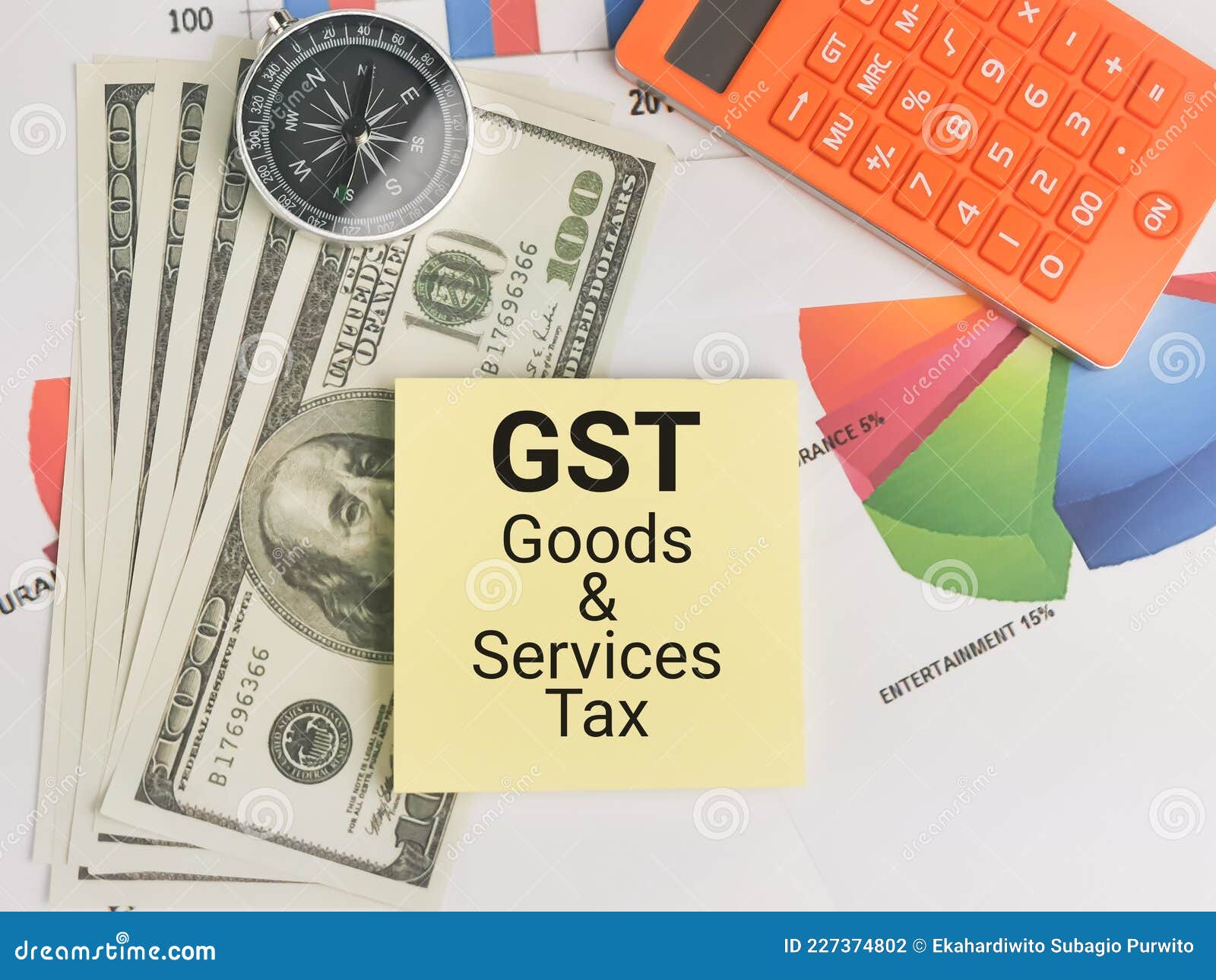 Text GST Written on Sticky Note. Stock Photo - Image of coin, dollar ...