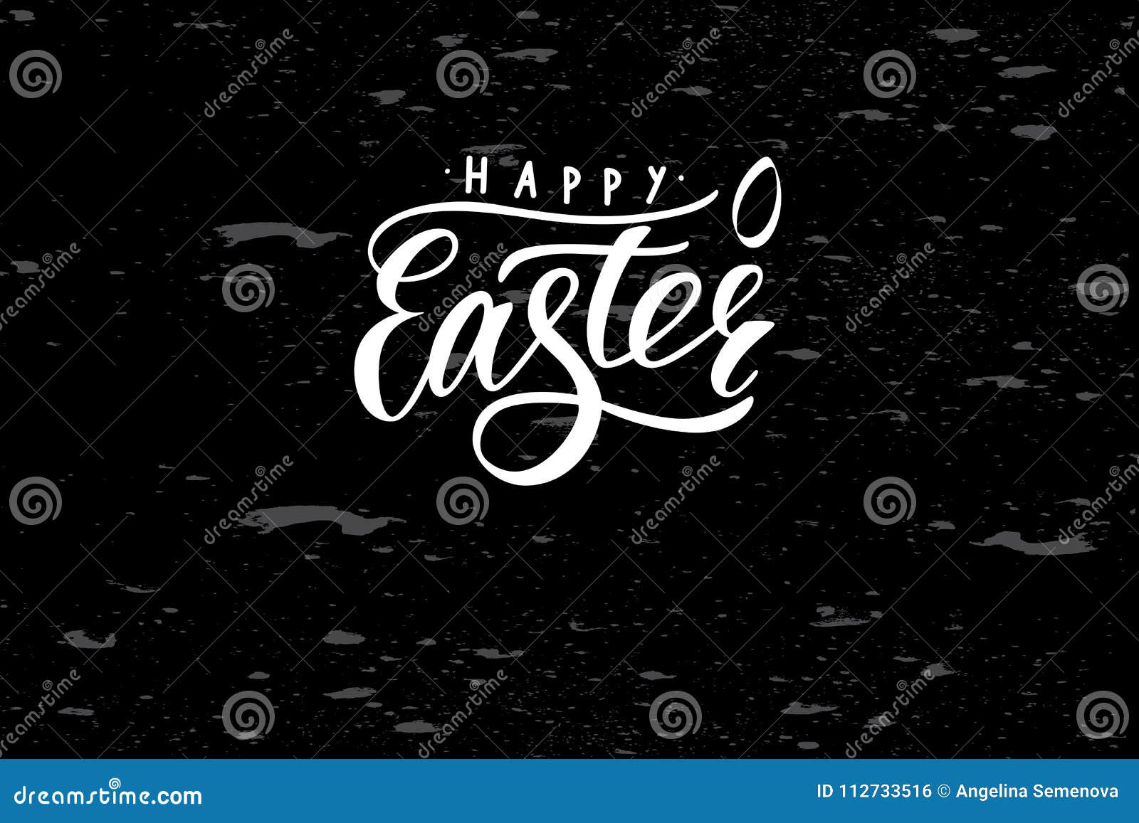 Text Happy Easter with Small Decor of Shape of Egg Stock Vector ...