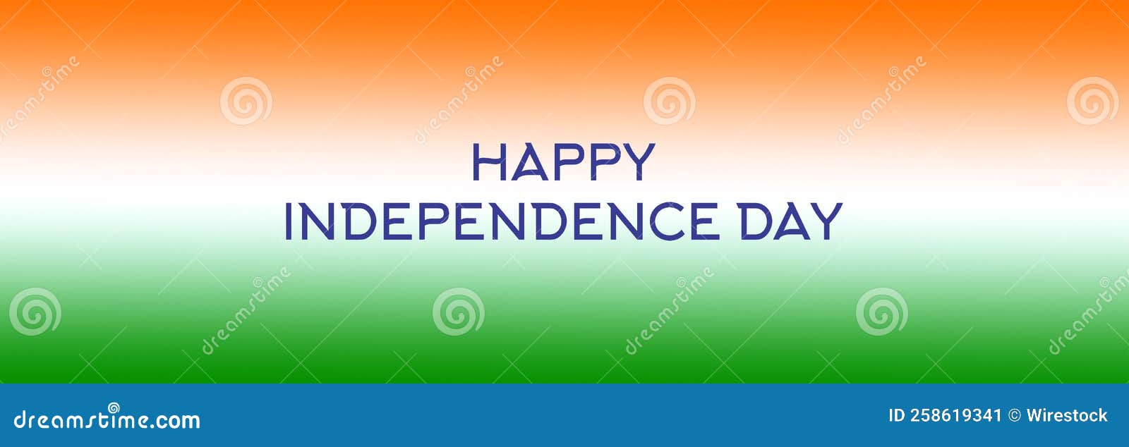 Text Happy Independence Day on the Indian Flag. Stock Illustration ...