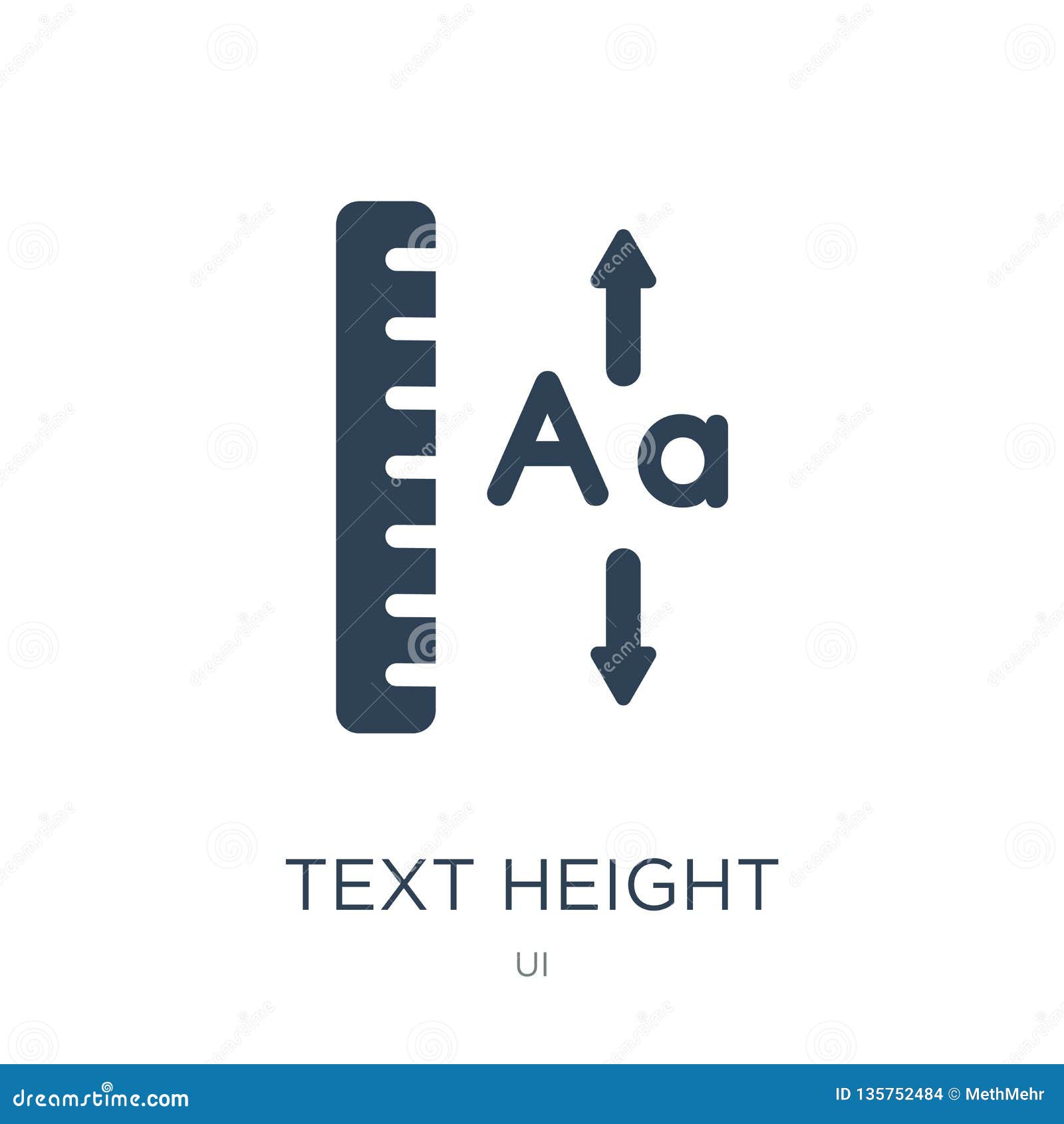 Height Icon Vector Sign And Symbol Isolated On White Background, Height ...