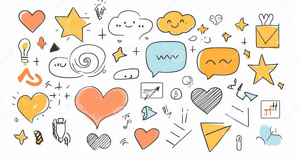 Text Highlighting Brush, Text Emphasis, Underline Tool. Hand-drawn ...