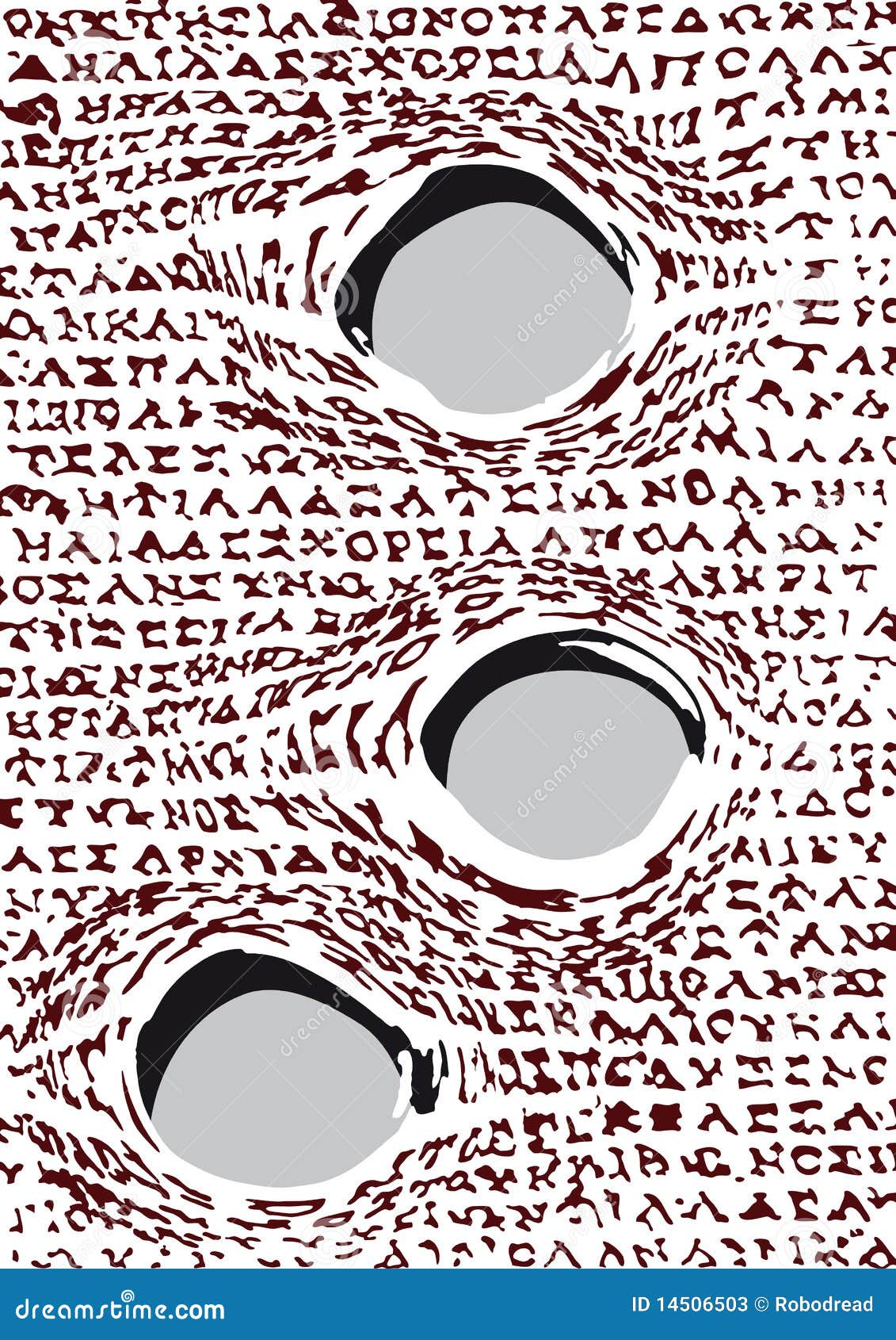 Text with holes stock vector. Illustration of alphabet - 14506503