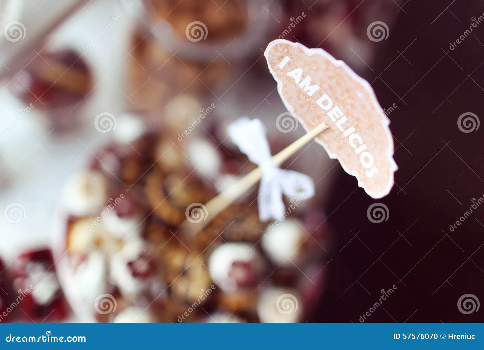 Text I am delicios stock photo. Image of bakery, food - 57576070
