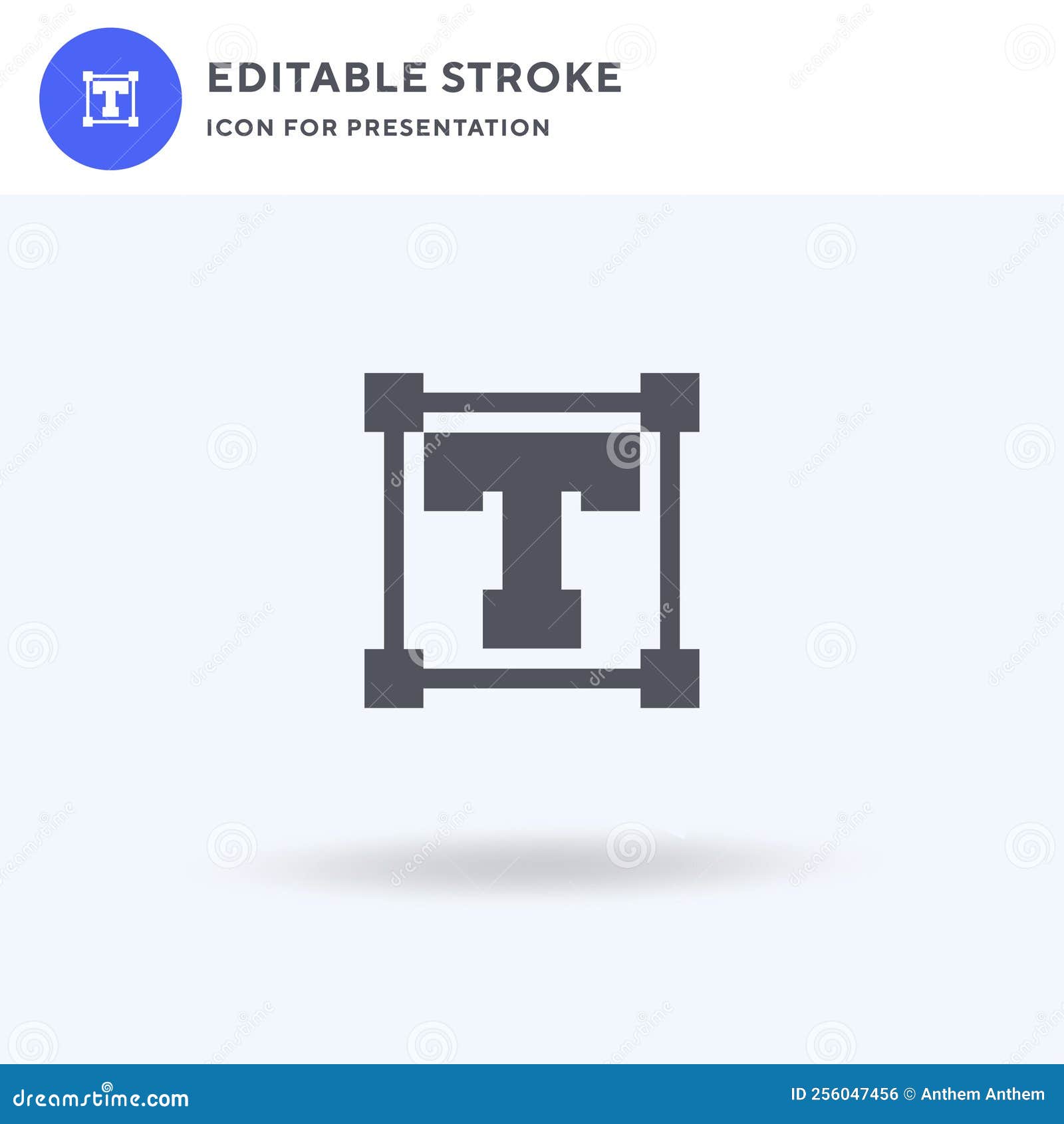 Text Icon Vector, Filled Flat Sign, Solid Pictogram Isolated on White ...