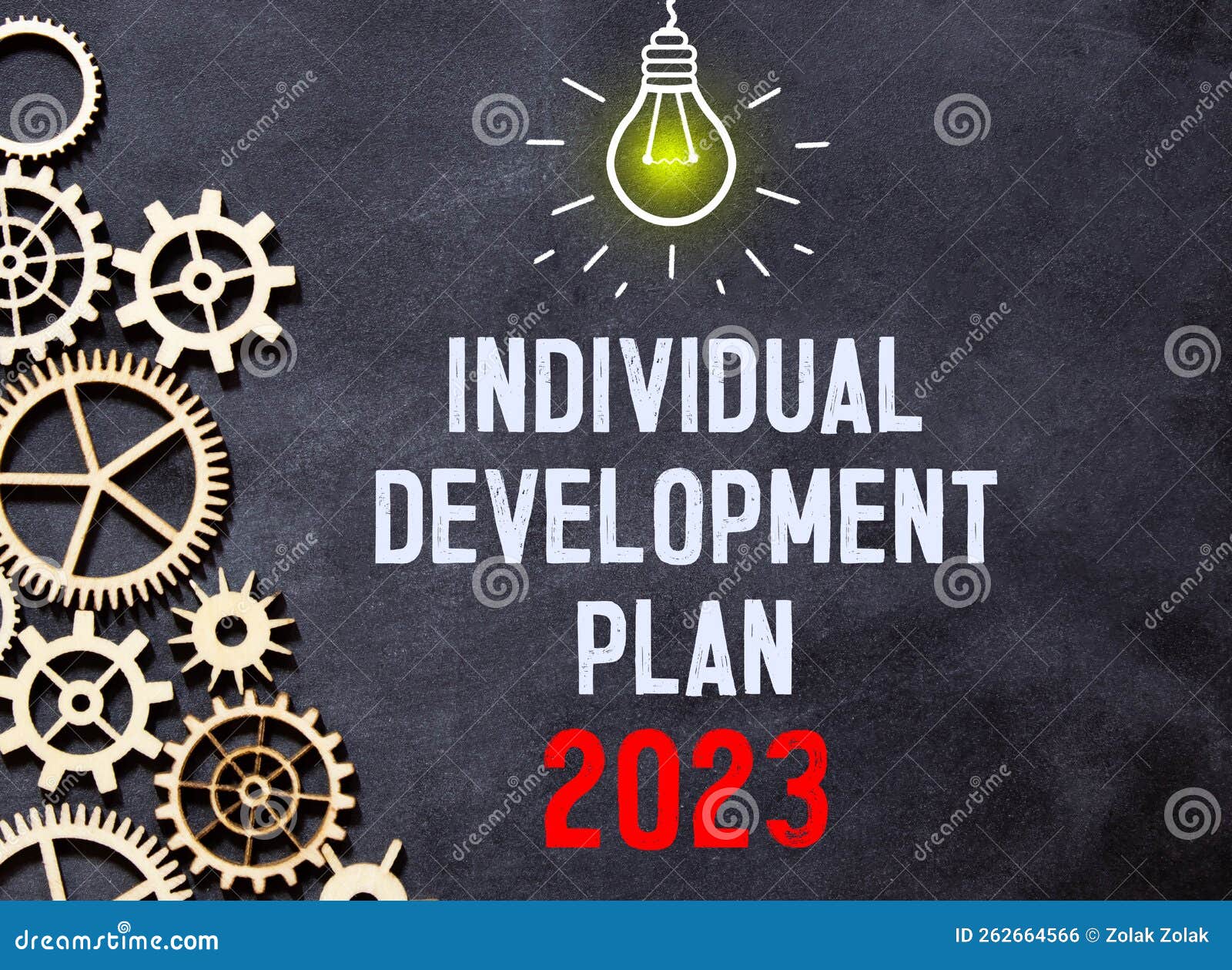 Text INDIVIDUAL DEVELOPMENT PLAN 2023 on Black Background Stock Photo ...