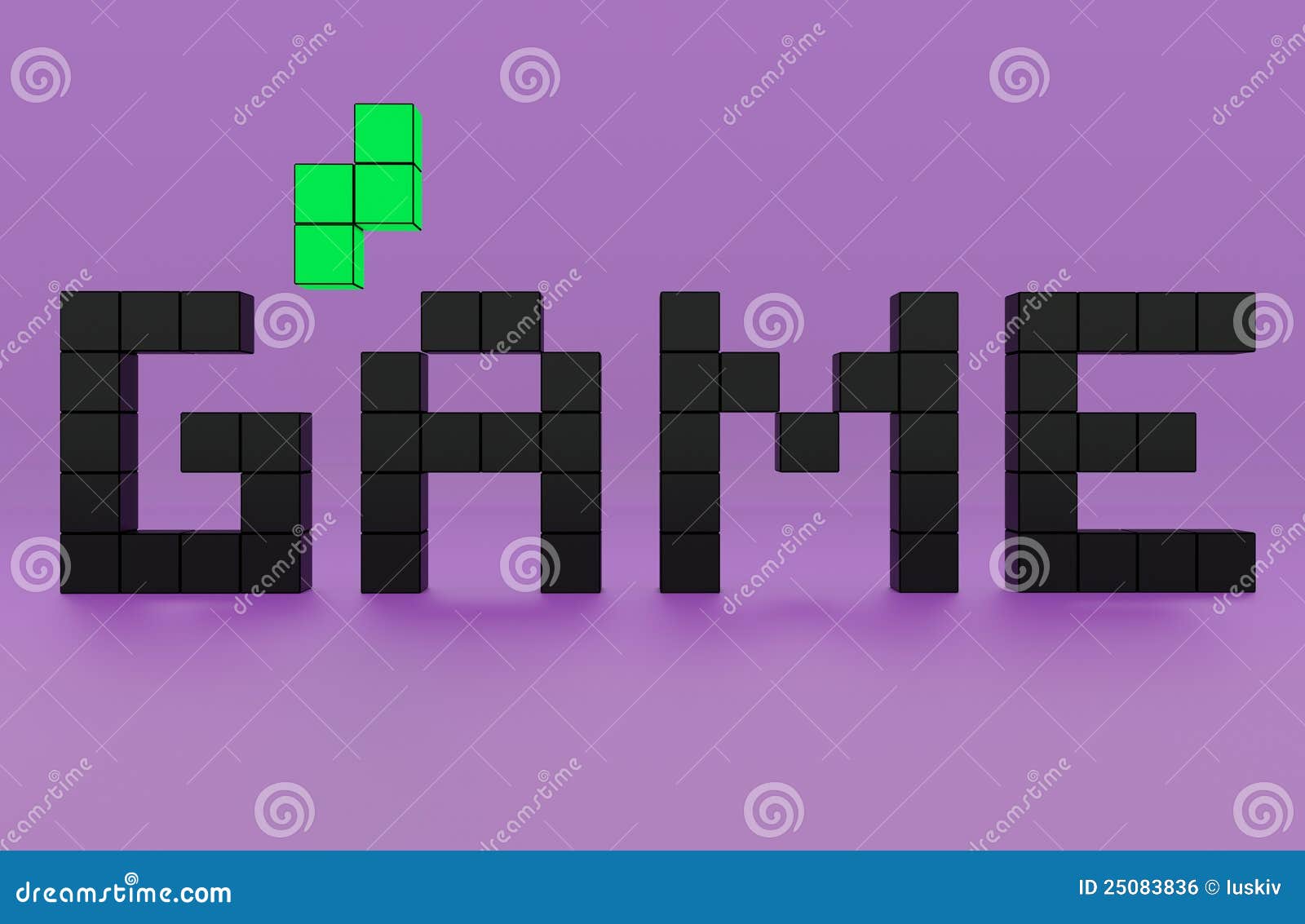 The Text of the Inscription Game Stock Illustration - Illustration of ...