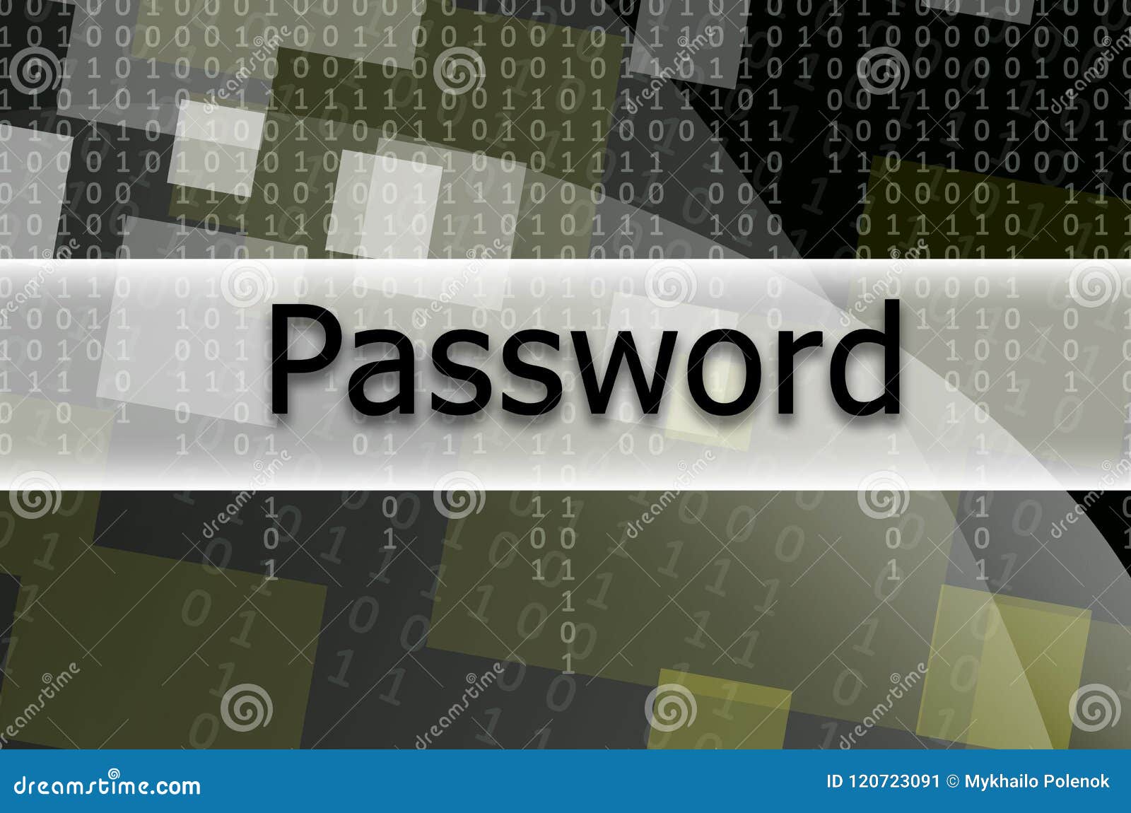 The Text Inscription Password is Written on a Semitransparent Field ...