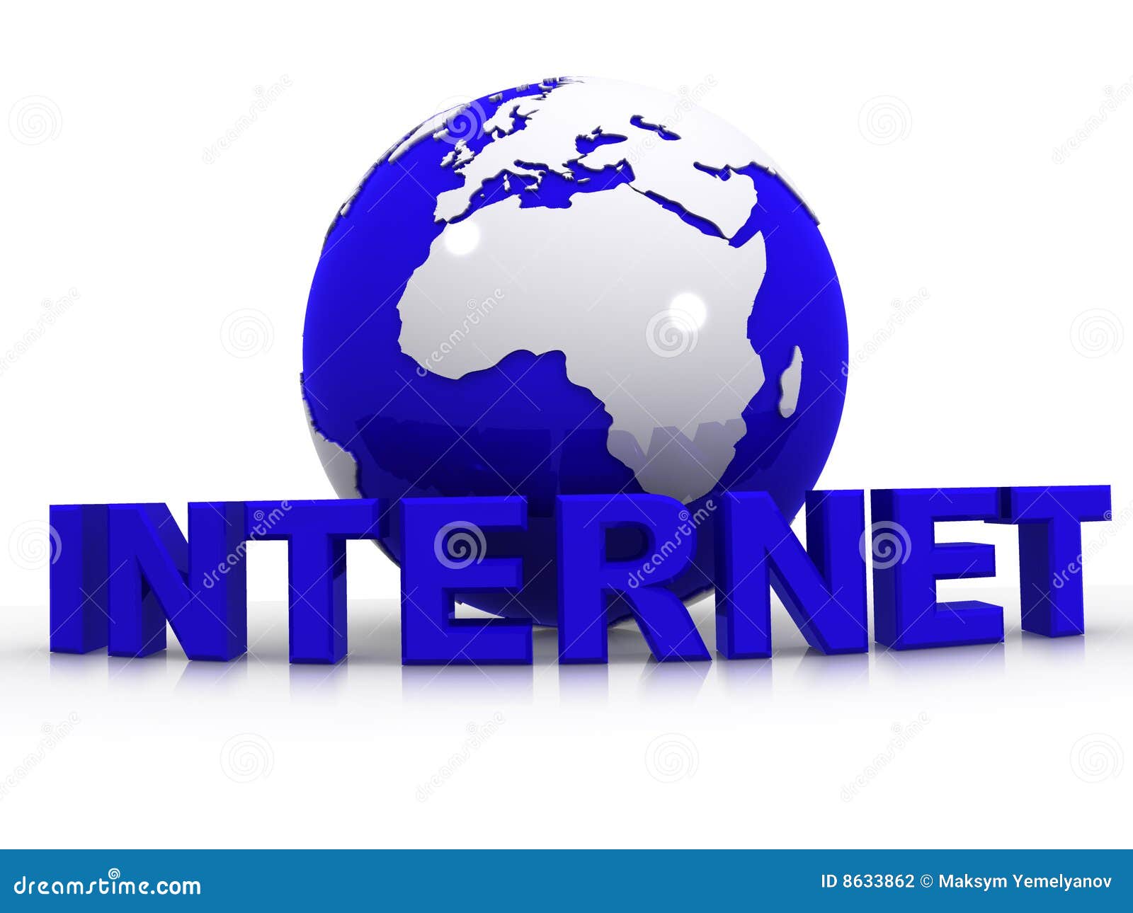 Text INTERNET with earth stock illustration. Illustration of laptop ...