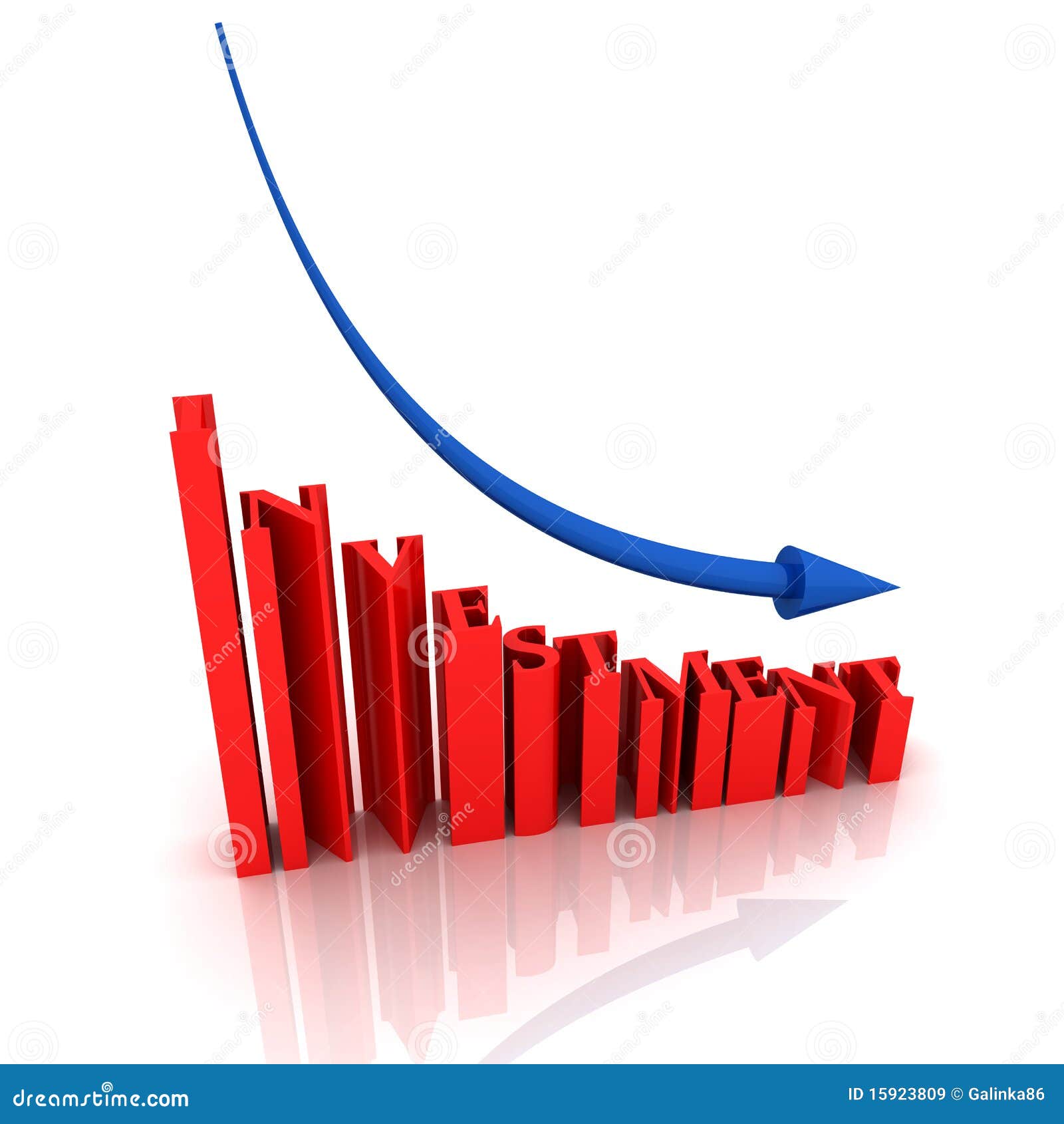 Text Investment down stock illustration. Illustration of edgy - 15923809