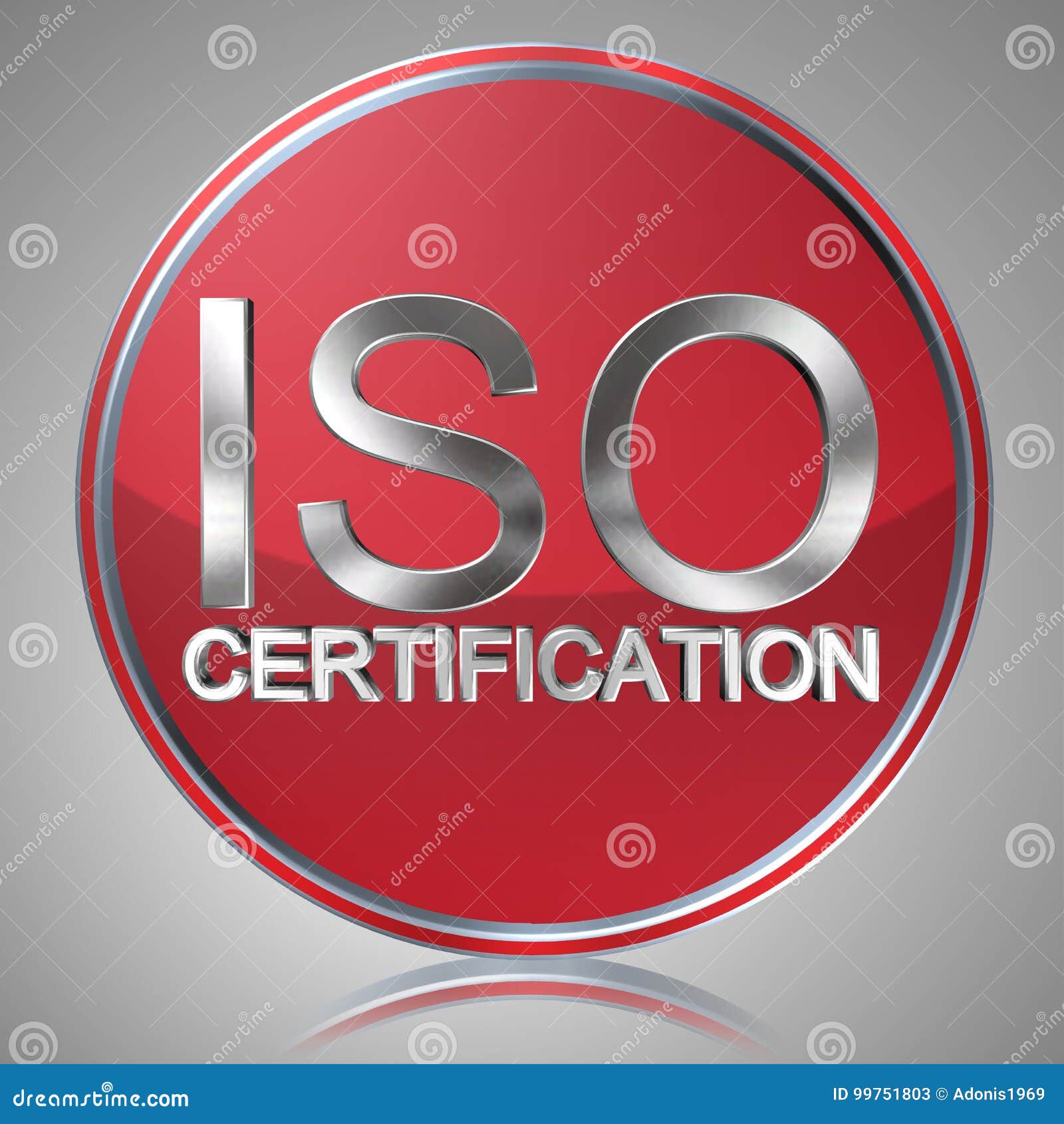 Iso certification label stock illustration. Illustration of colorful ...