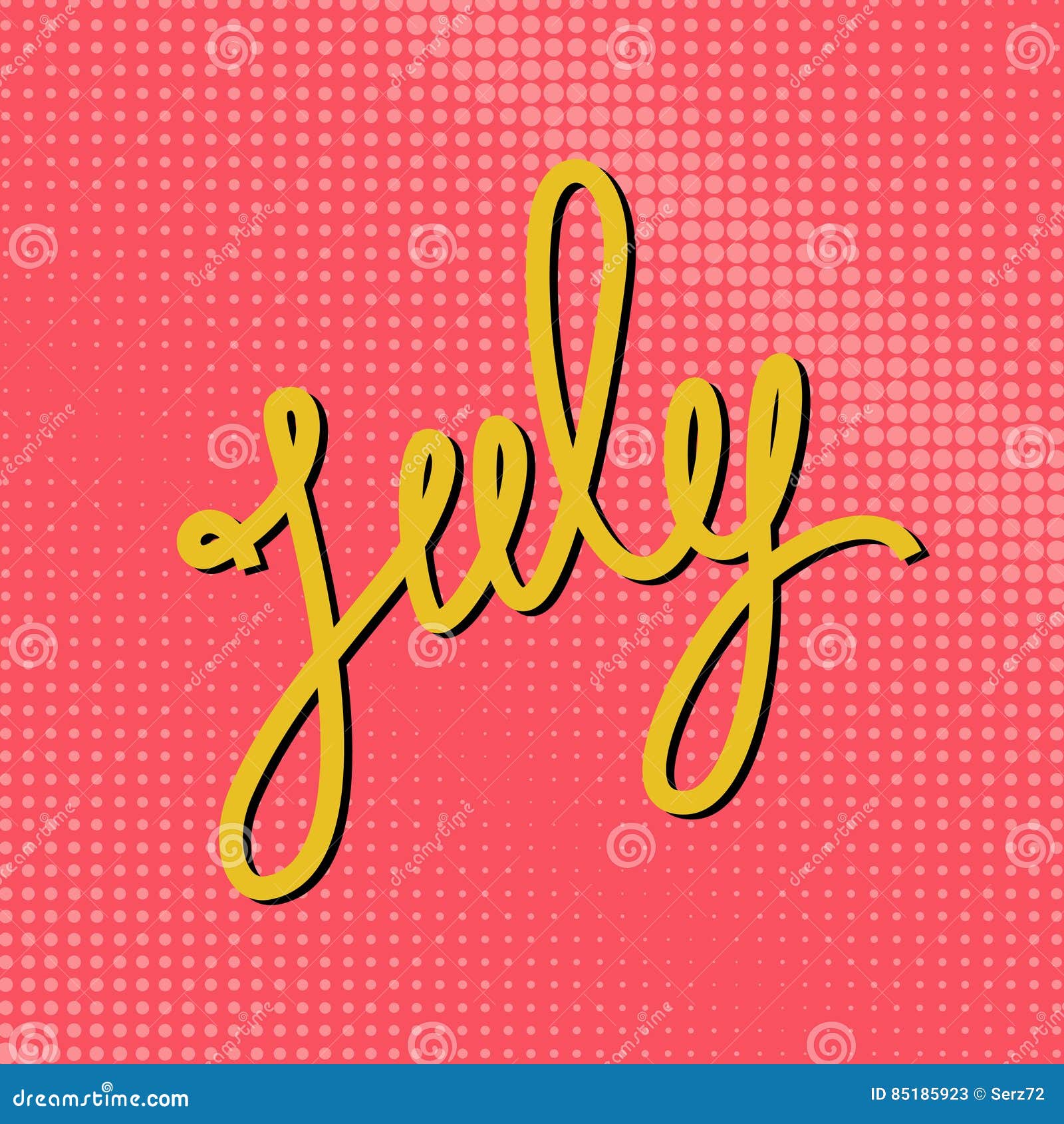 Text July Pink Pop Art Background Stock Illustrations – 2 Text July ...