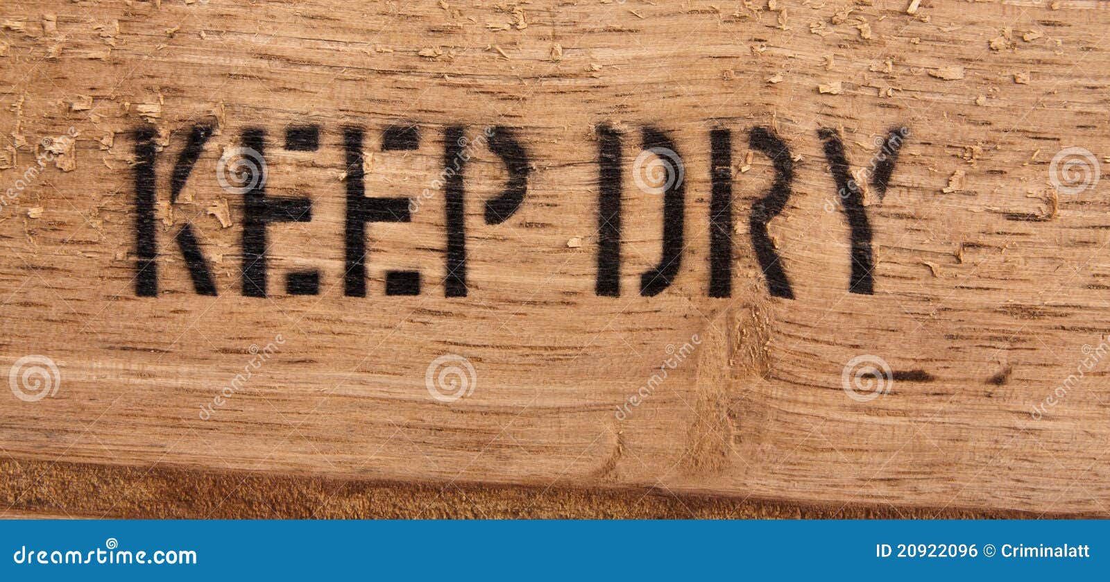 Text Keep dry on wood stock photo. Image of rough, material - 20922096