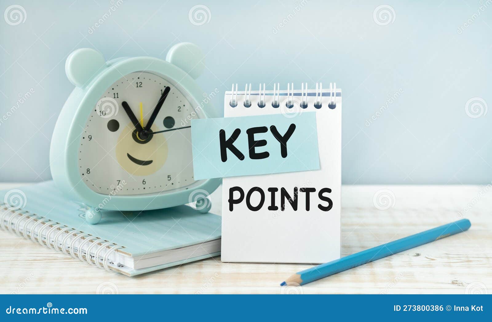 Text Key Points on Short Note Texture Background with Pencil Stock ...