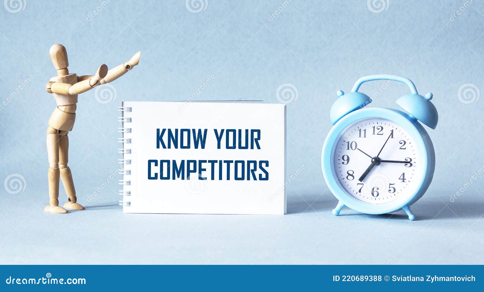 The Text Know Your Competitors is Written on a Notebook and a Blue ...