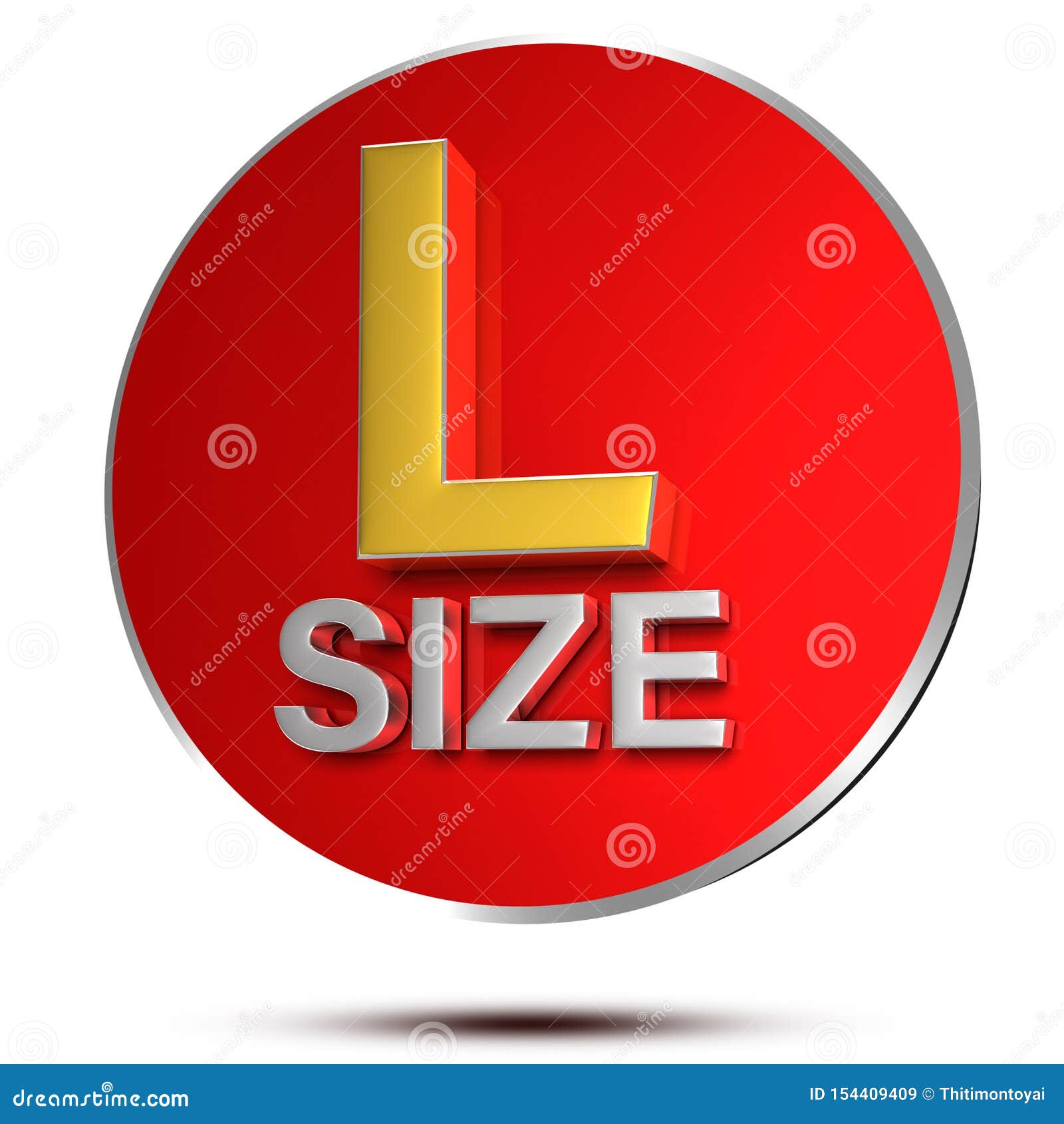 Text L Size 3d . stock illustration. Illustration of detail - 154409409