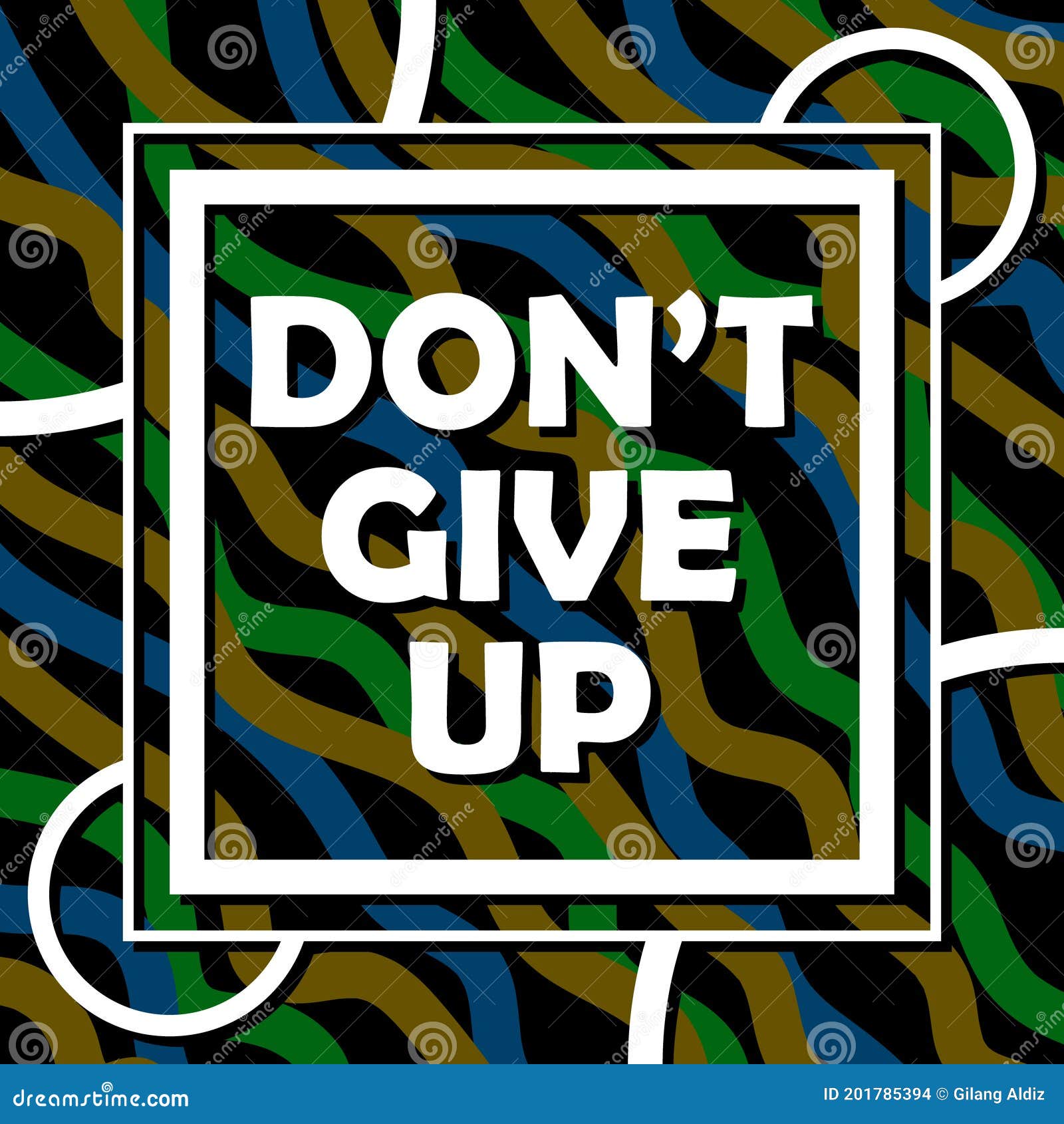 Quote Poster Vector stock vector. Illustration of design - 201785394