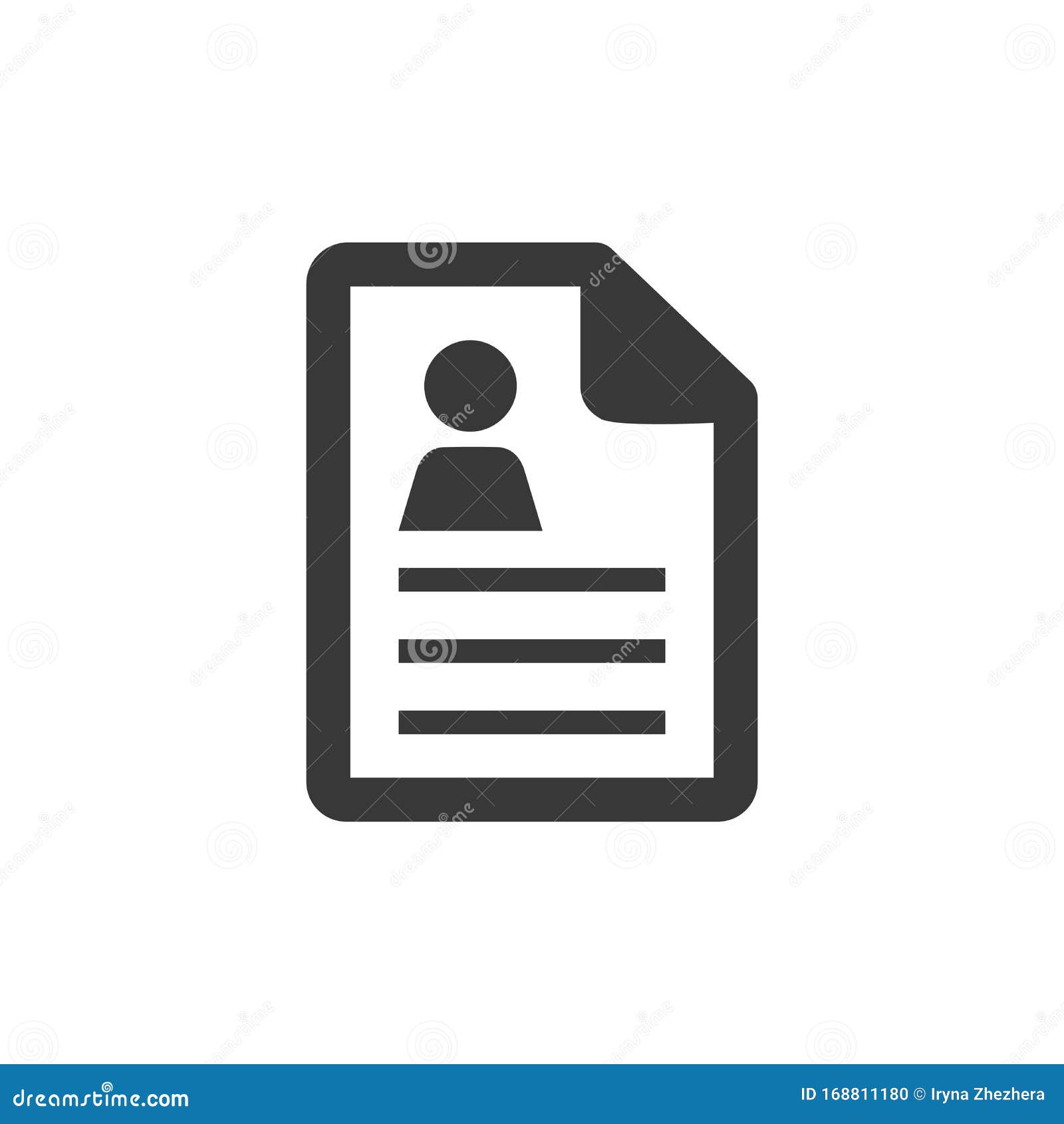 Text-lines Document Icon - Text-lines Document Isolated, Personal ...
