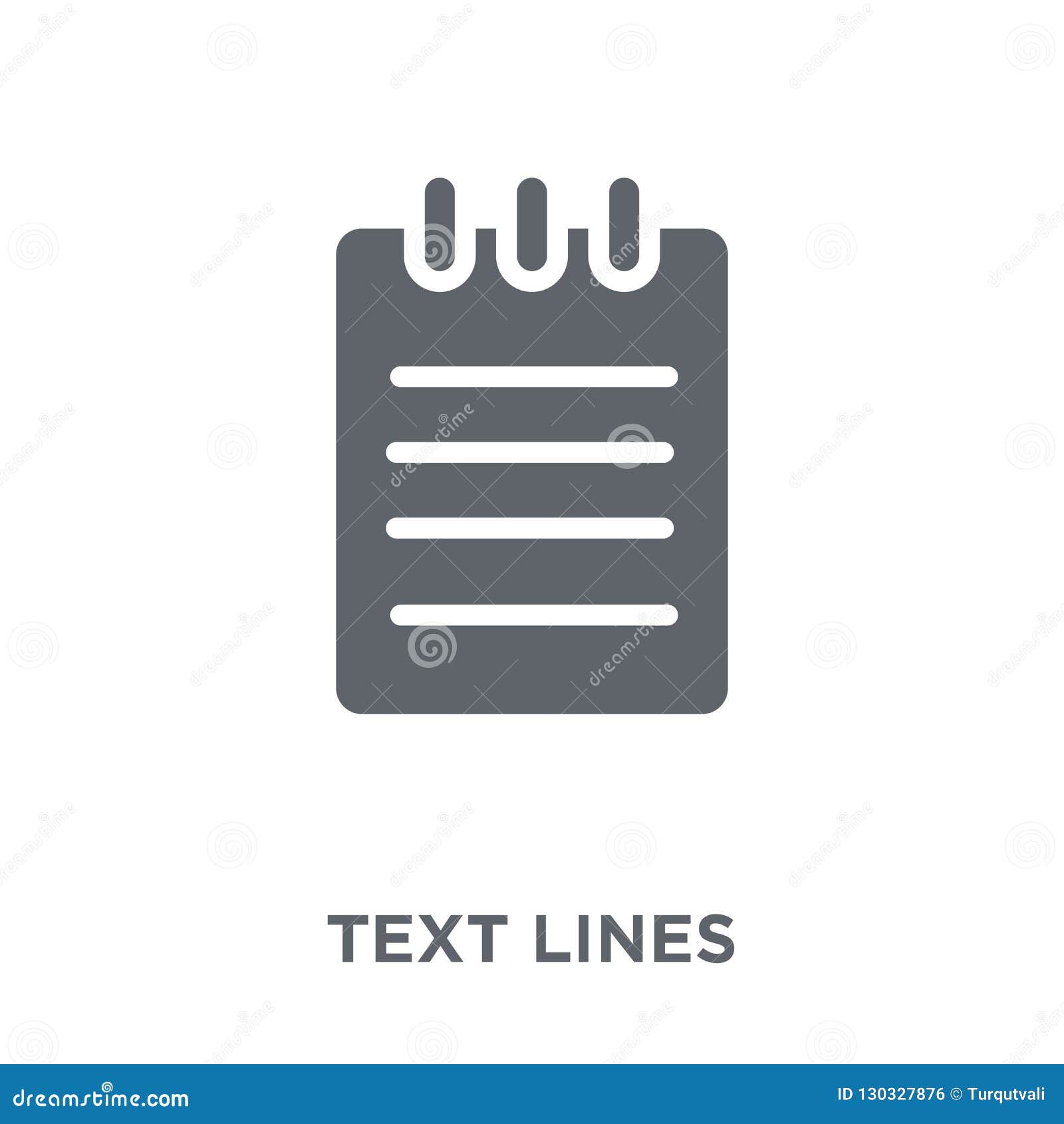 Text Lines Icon from Communication Collection. Stock Vector ...