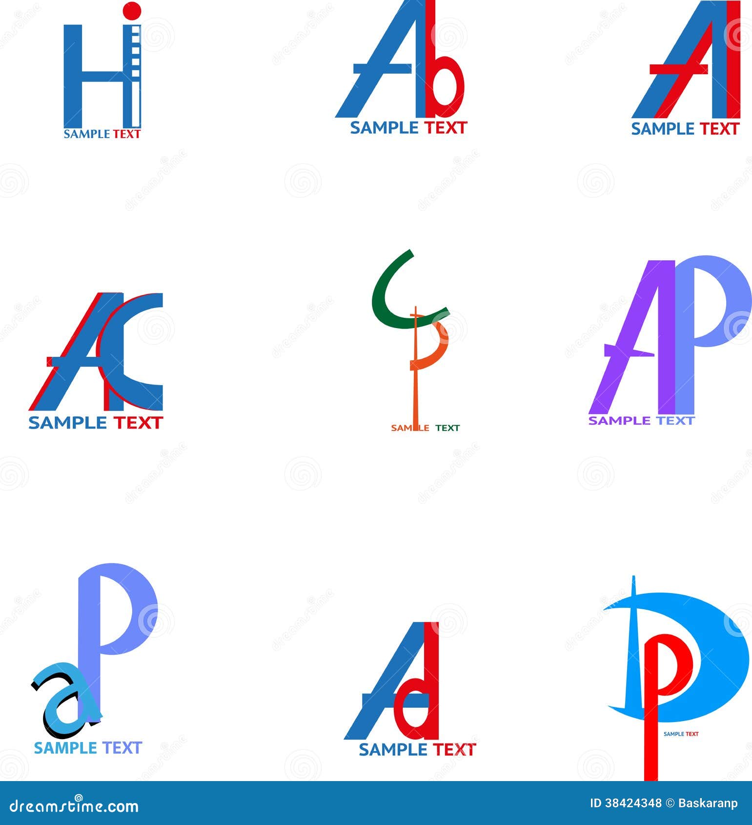 Text-Logos vektor abbildung. Illustration von kreis, geschäft - 38424348