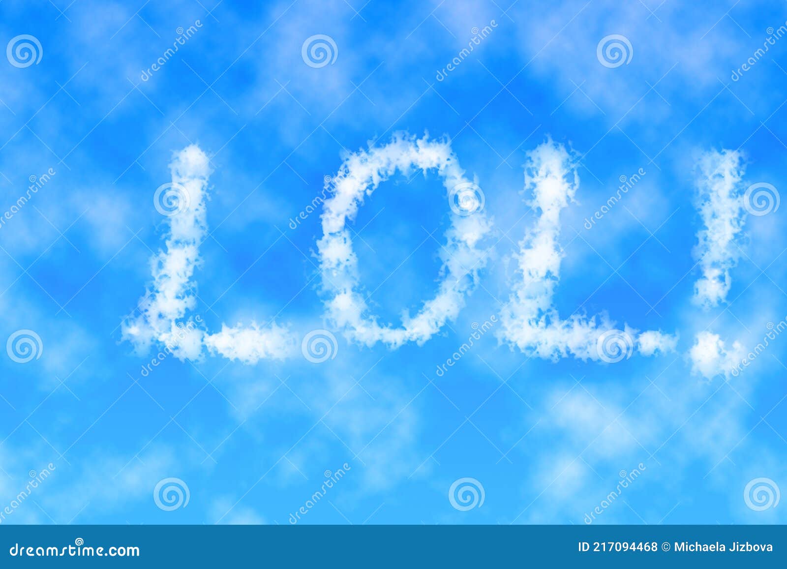 Text LOL Written in Sky. Ecology and Save Environment Concept Stock ...