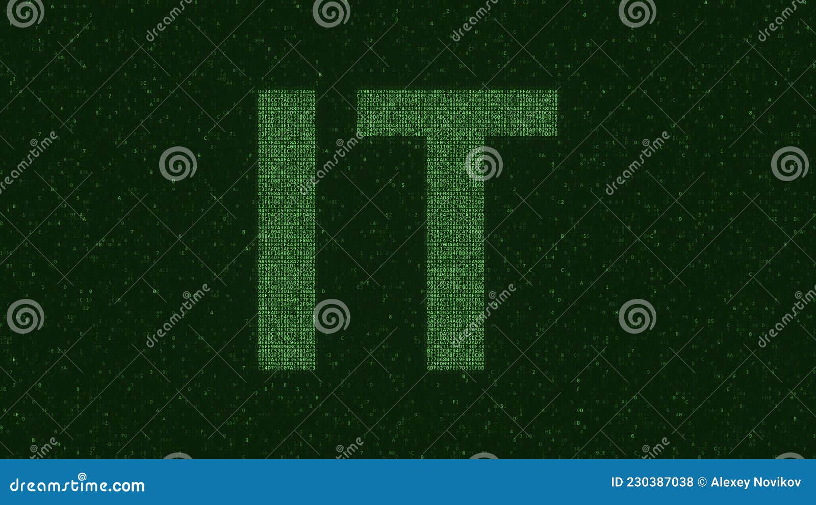 It or Internet Technology Text Made with Many Symbols on Computer ...