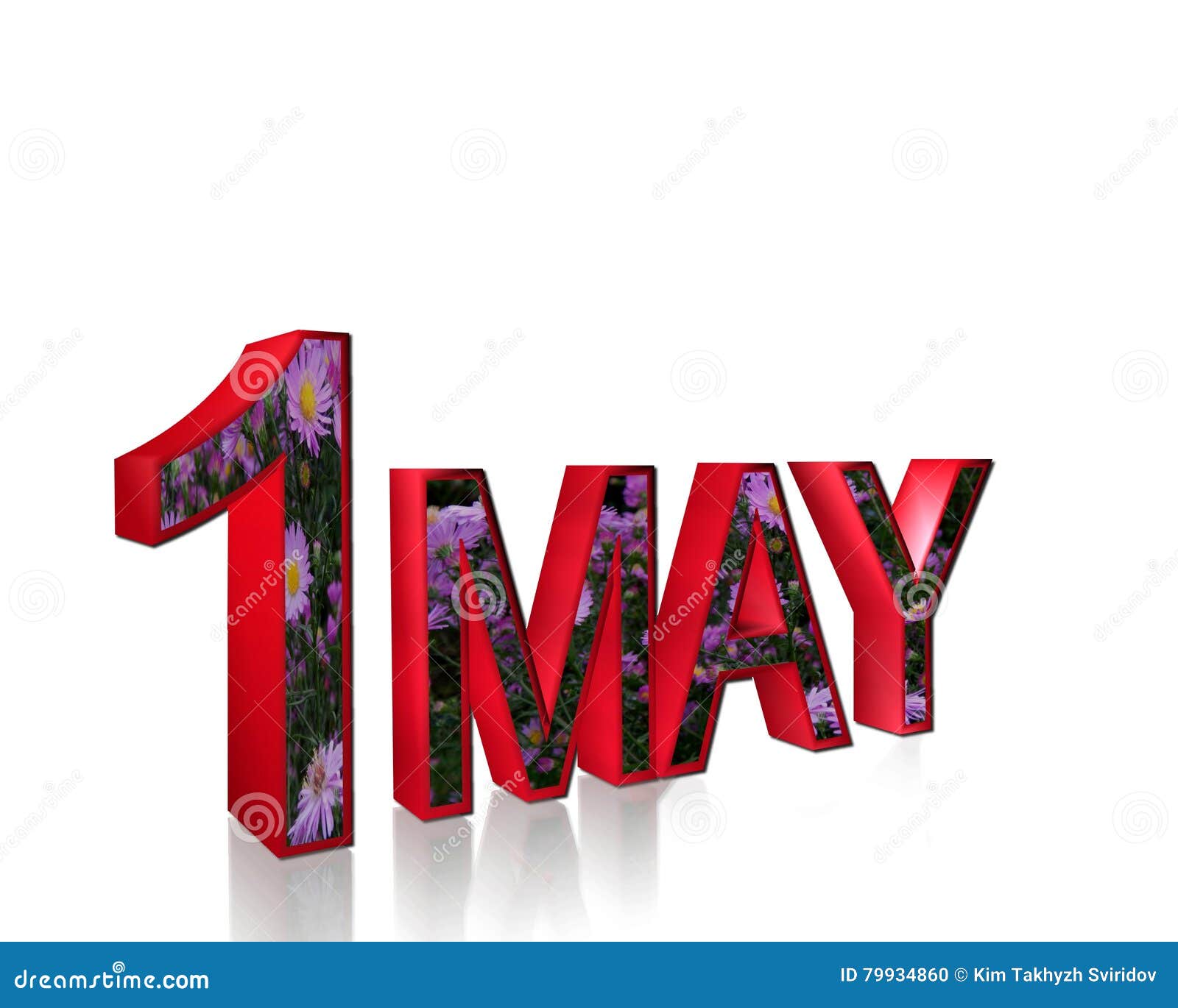 Text May 1 at the White Background Stock Illustration - Illustration of ...