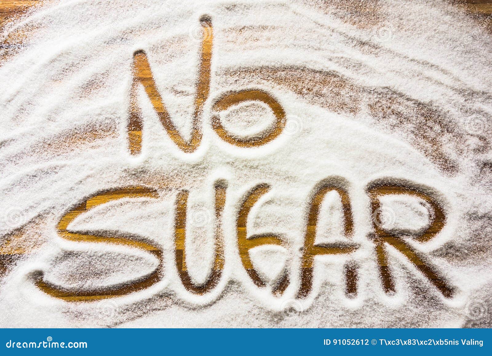 Text med inget socker arkivfoto. Bild av glukos, banta - 91052612